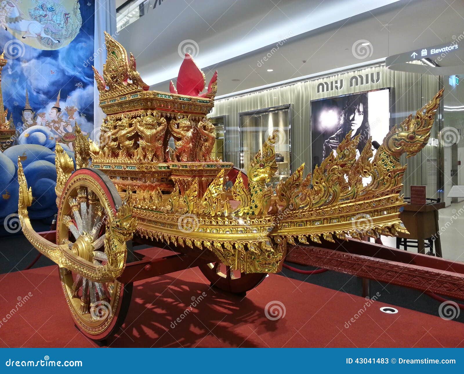 The Royal Chariot Of Great Victory At Bangkok National Museum Editorial ...
