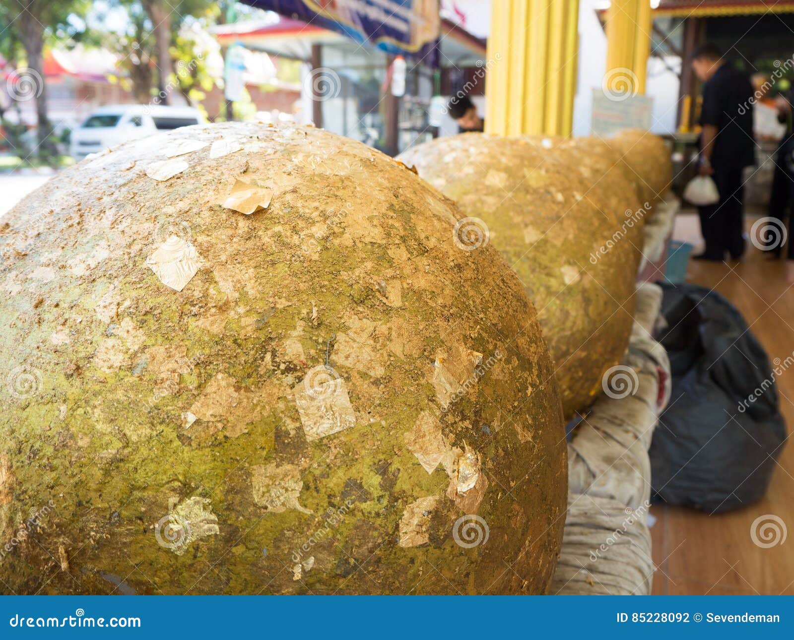 Thai Sacred marker sphere. stock photo. Image of material - 85228092