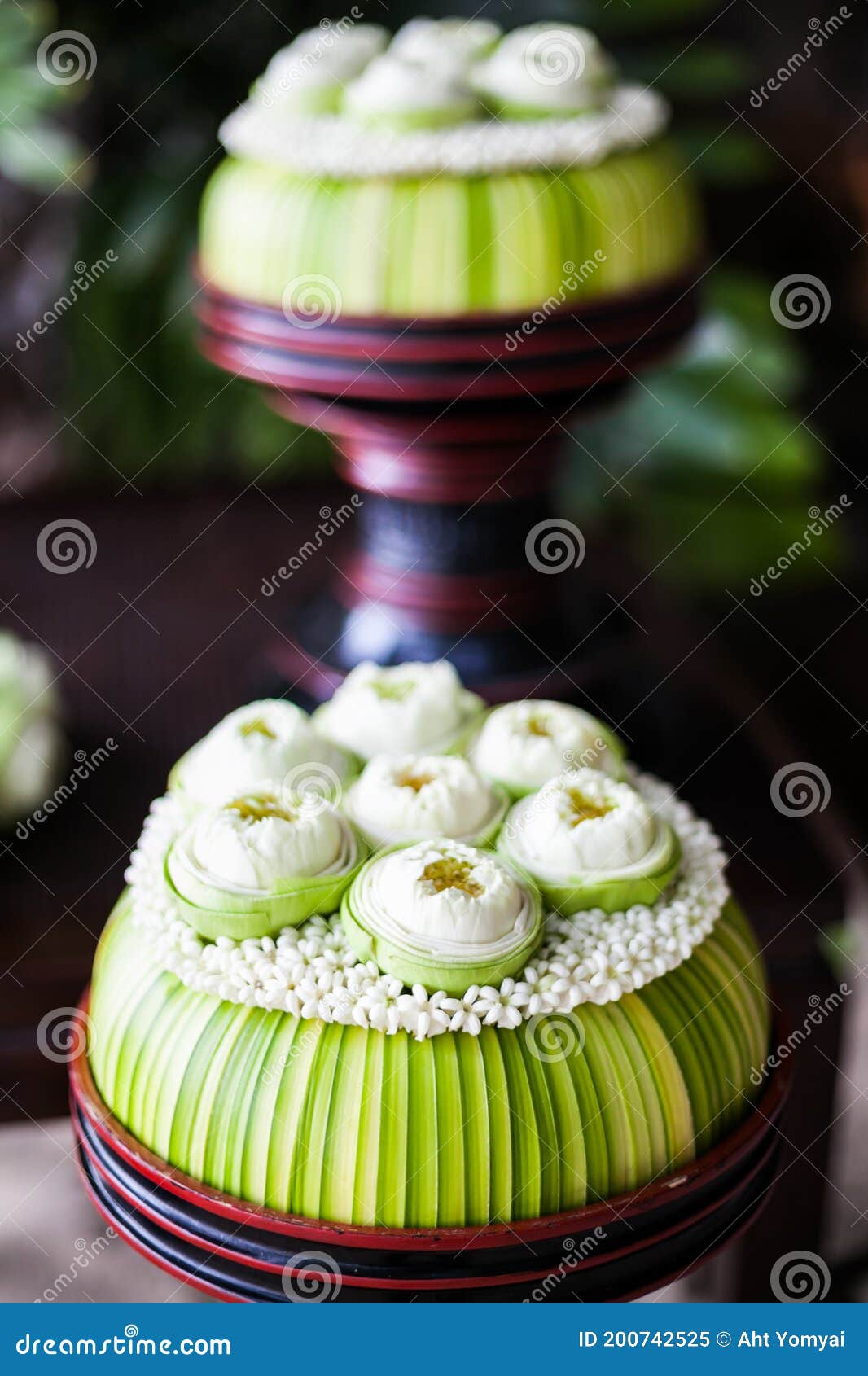 Thai Setup Wedding Ceremony Stock Image - Image of flower, asia: 200742525