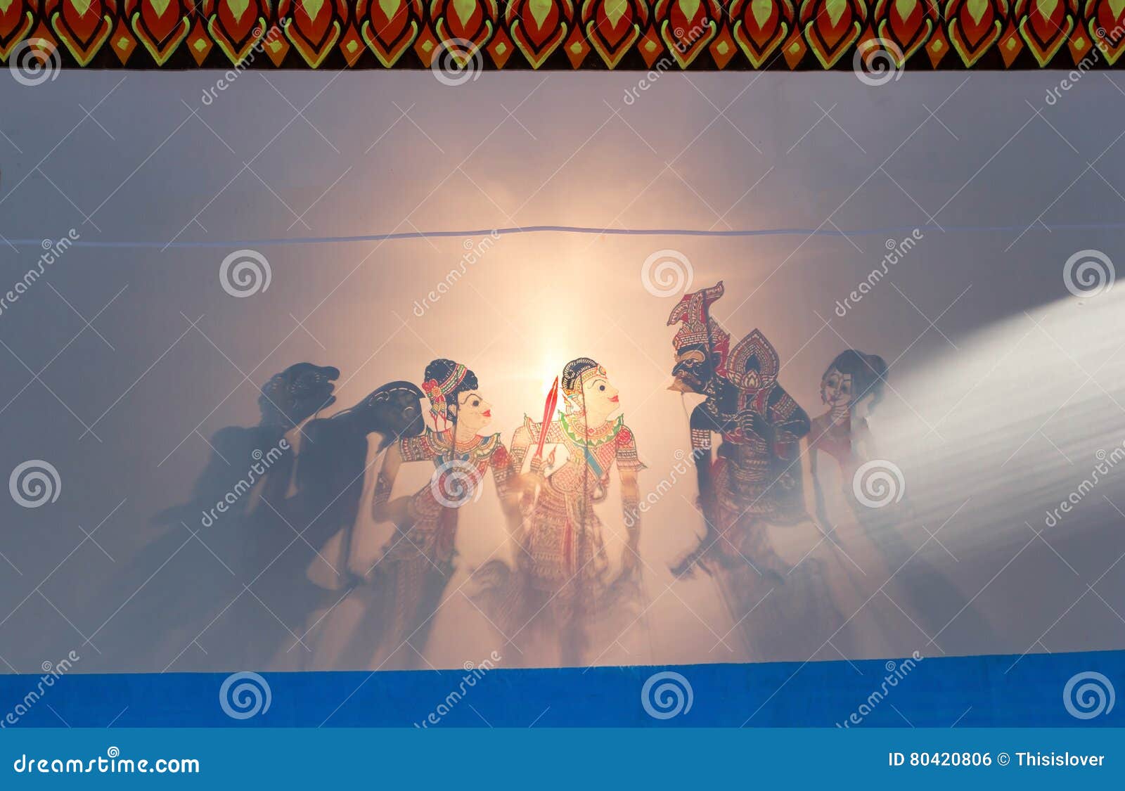 Thai Shadow play stock photo. Image of dark, performance - 80420806