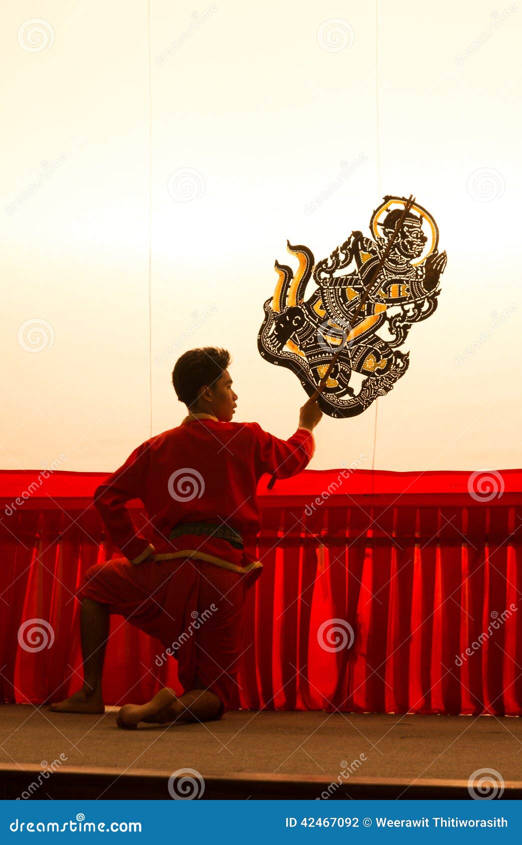 Thai Shadow Play Puppet is on Display at Wat Khanon Editorial ...