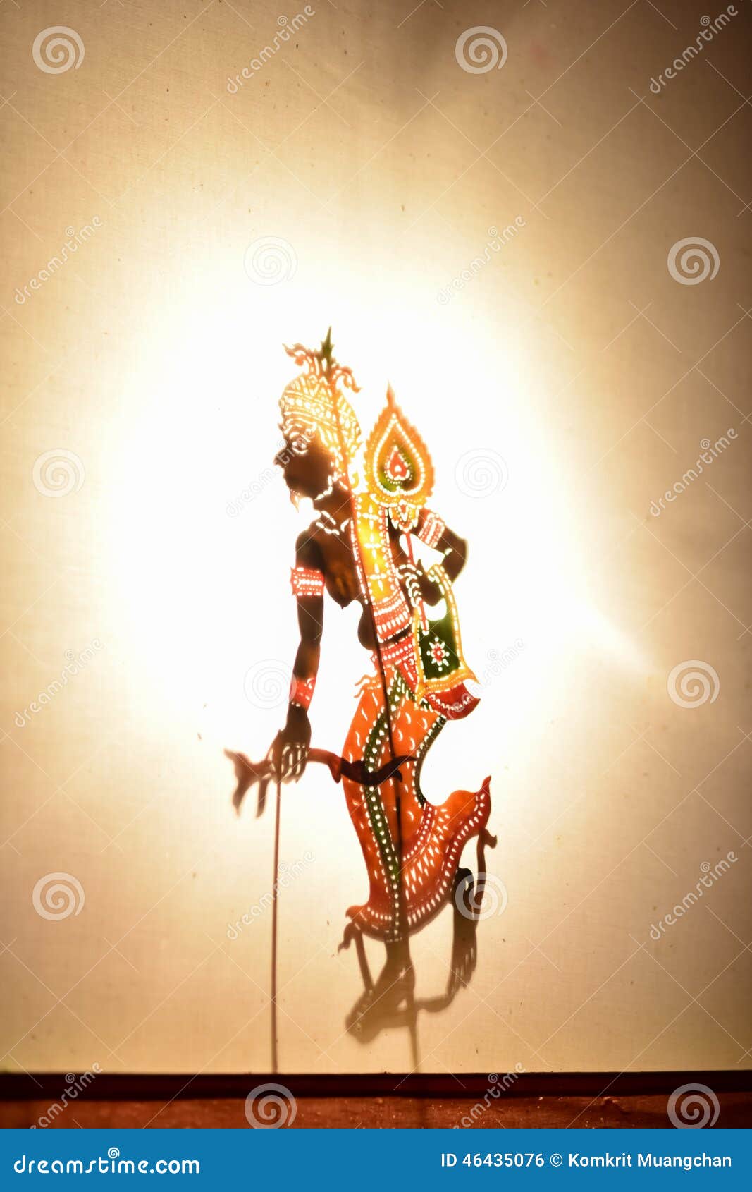 Thai Shadow puppets stock photo. Image of entertainment - 46435076
