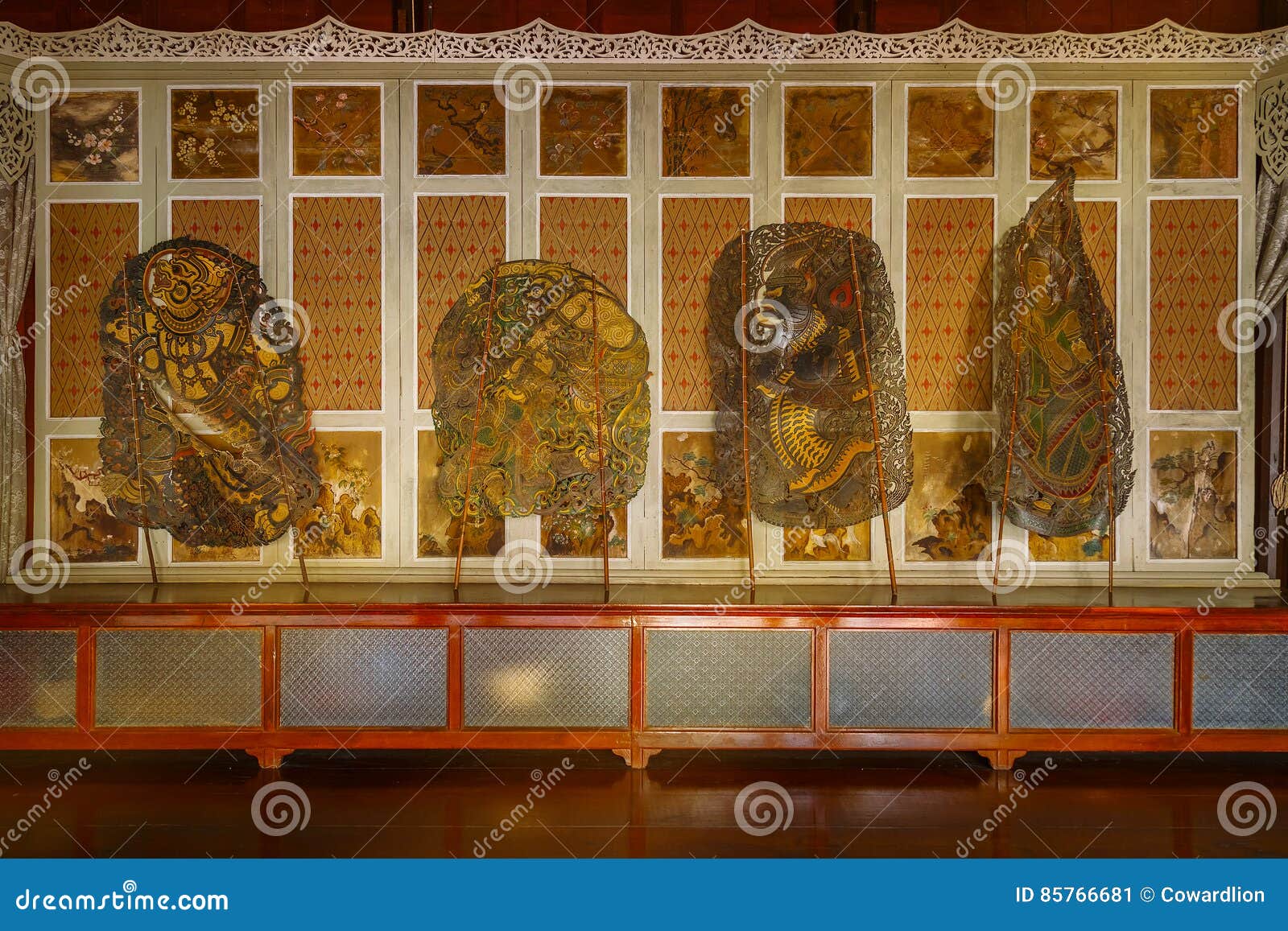 Thai shadow puppets stock image. Image of perform, play - 85766681