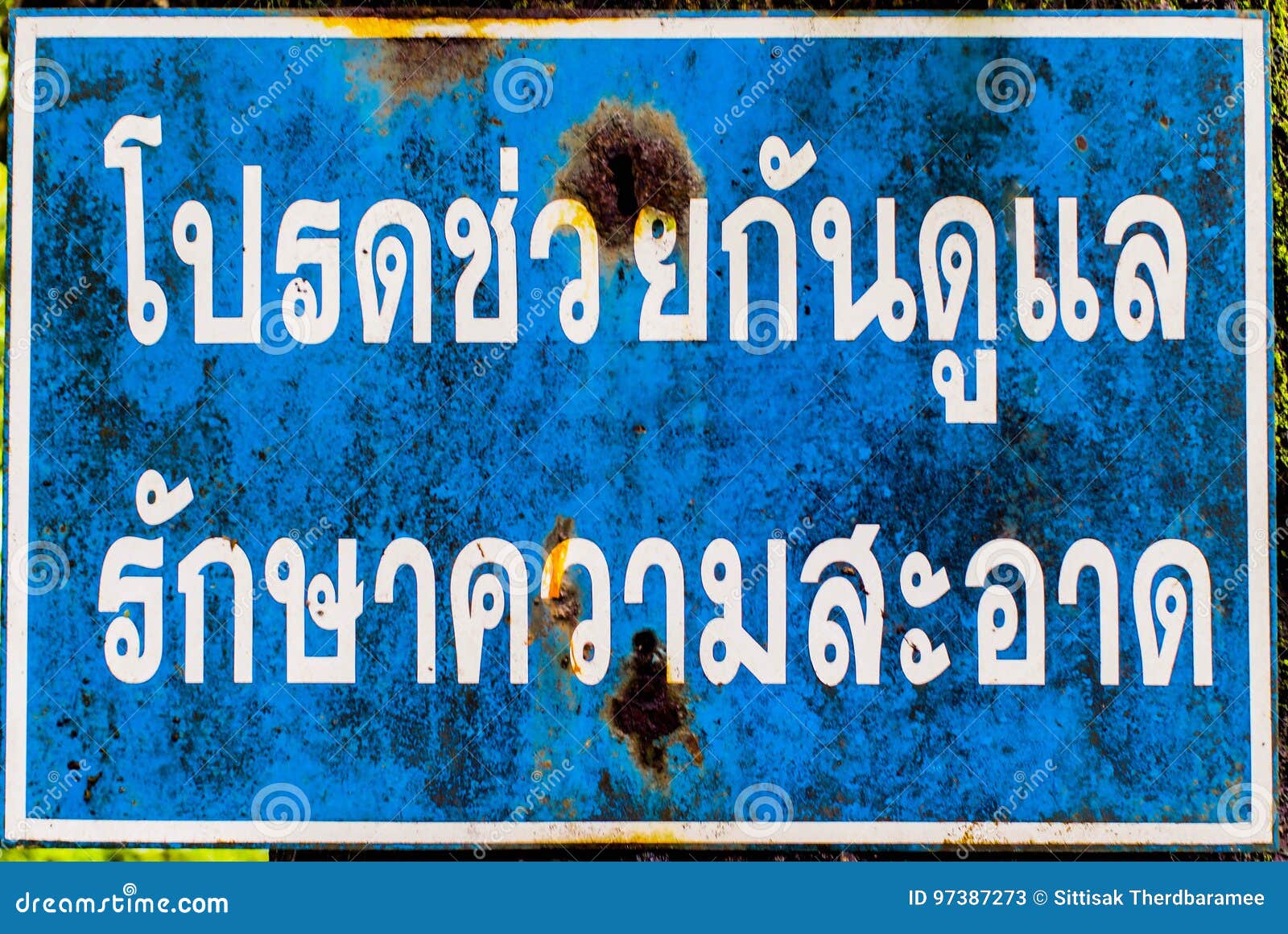 Thai sign means stock image. Image of natural, elephant - 97387273