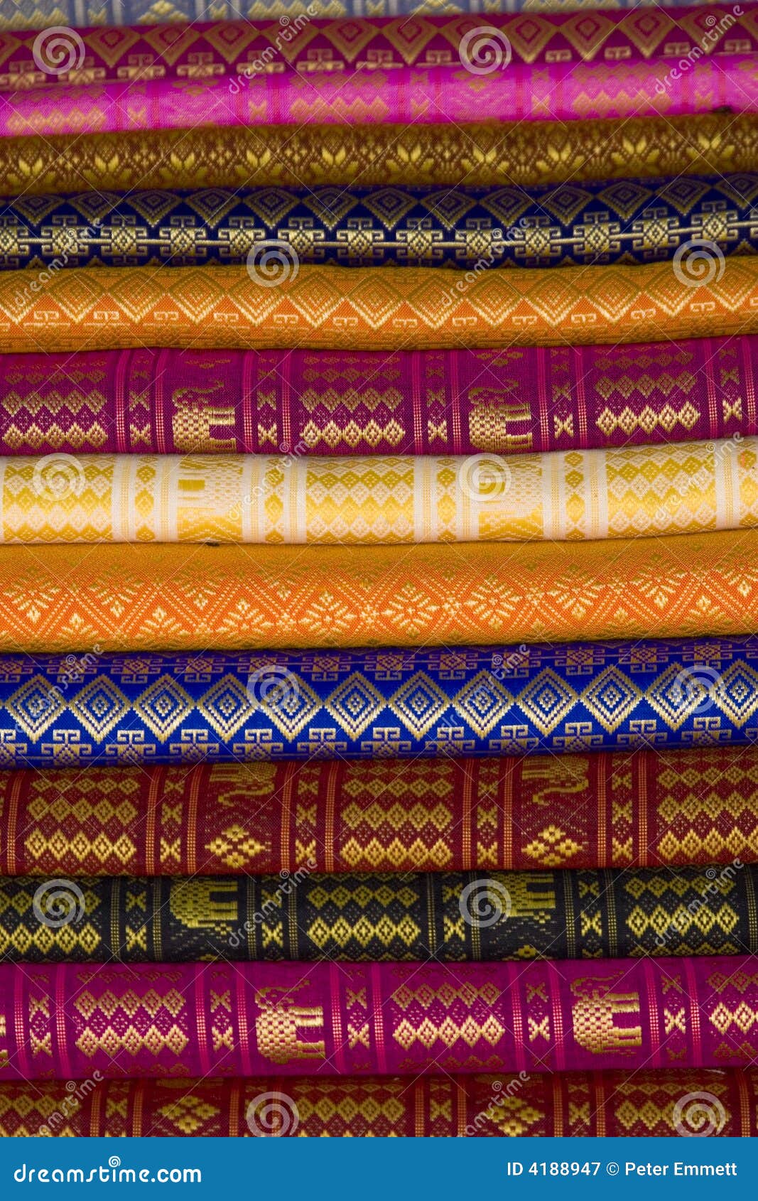 Thai Silk stock image. Image of shine, smooth, colorful - 4188947