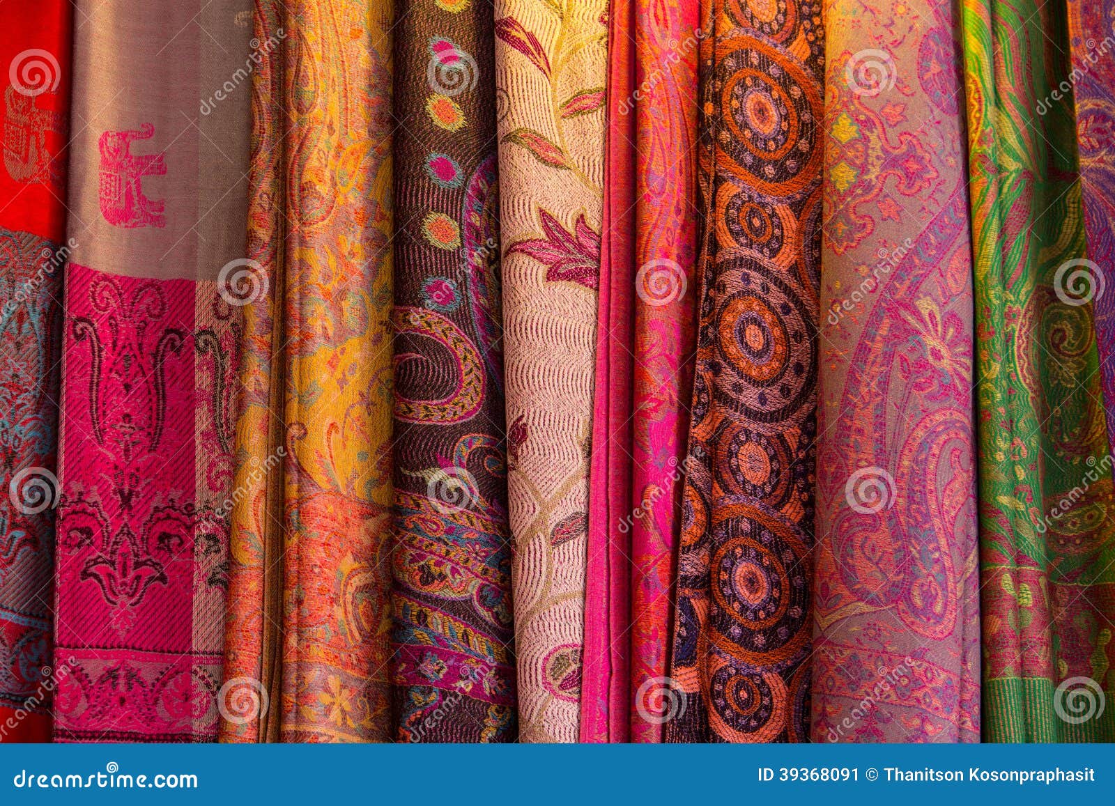 Thai silk stock image. Image of beautiful, silk, weave - 39368091