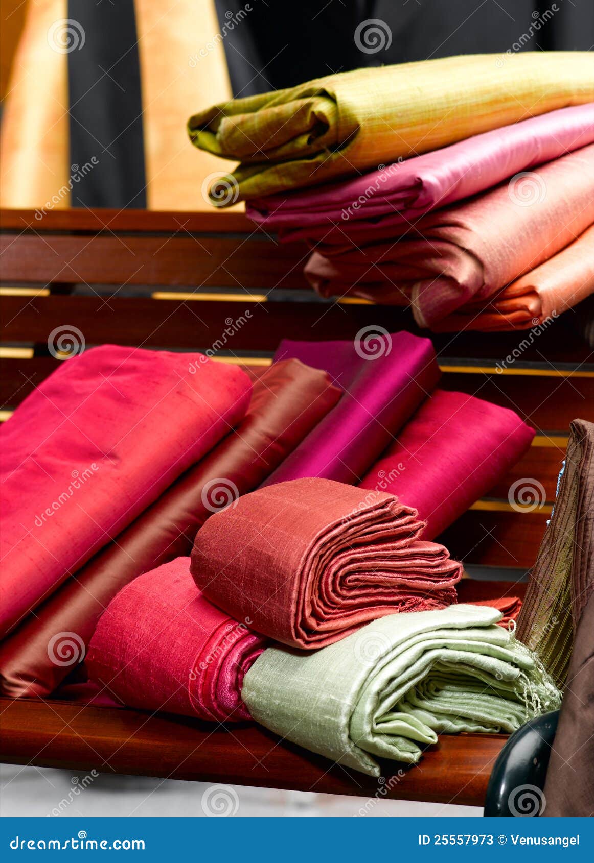 Thai silk cloths stock image. Image of collar, glamour - 25557973