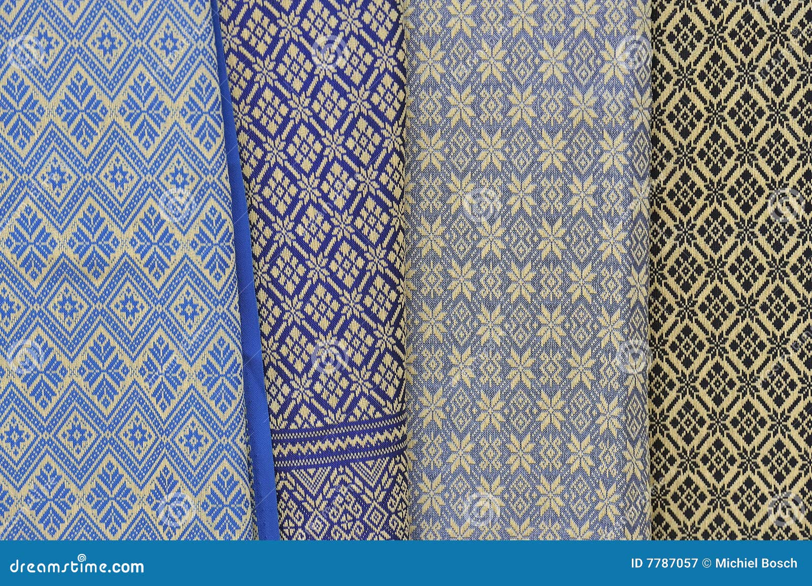Thai Silk Fabric Pattern Royalty-Free Stock Photography | CartoonDealer ...