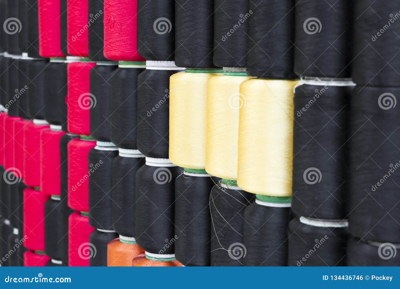 Thai Silk in Raw Material Form Stock Photo - Image of fabric, colorful ...