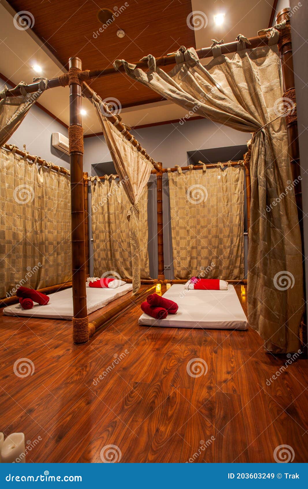 Thai Spa Salon In Bamboo Style Stock Image Image Of Therapist Asian