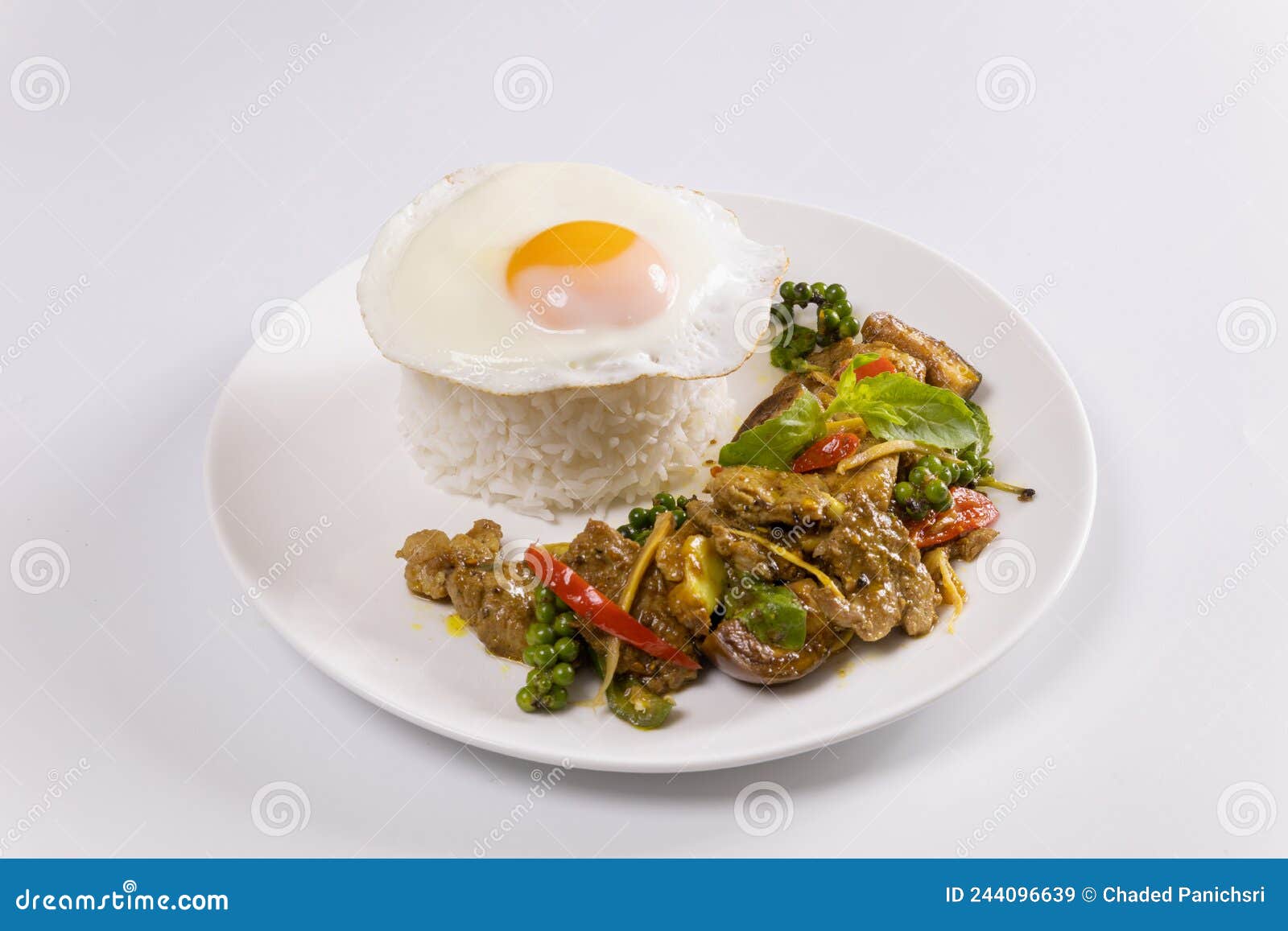 Thai Spicy Stir Fried Pad Cha Cha Imagem de Stock - Imagem de picante ...