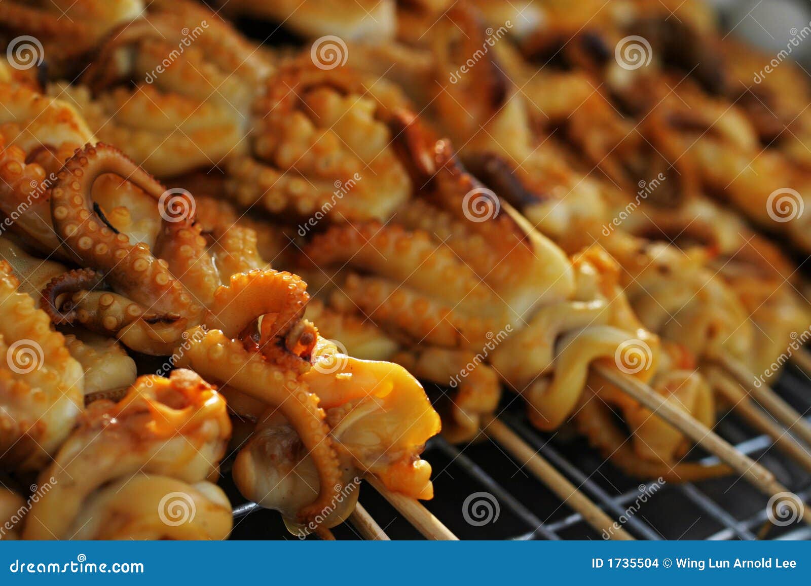 Thai Squid Satay stock photo. Image of close, freshness - 1735504