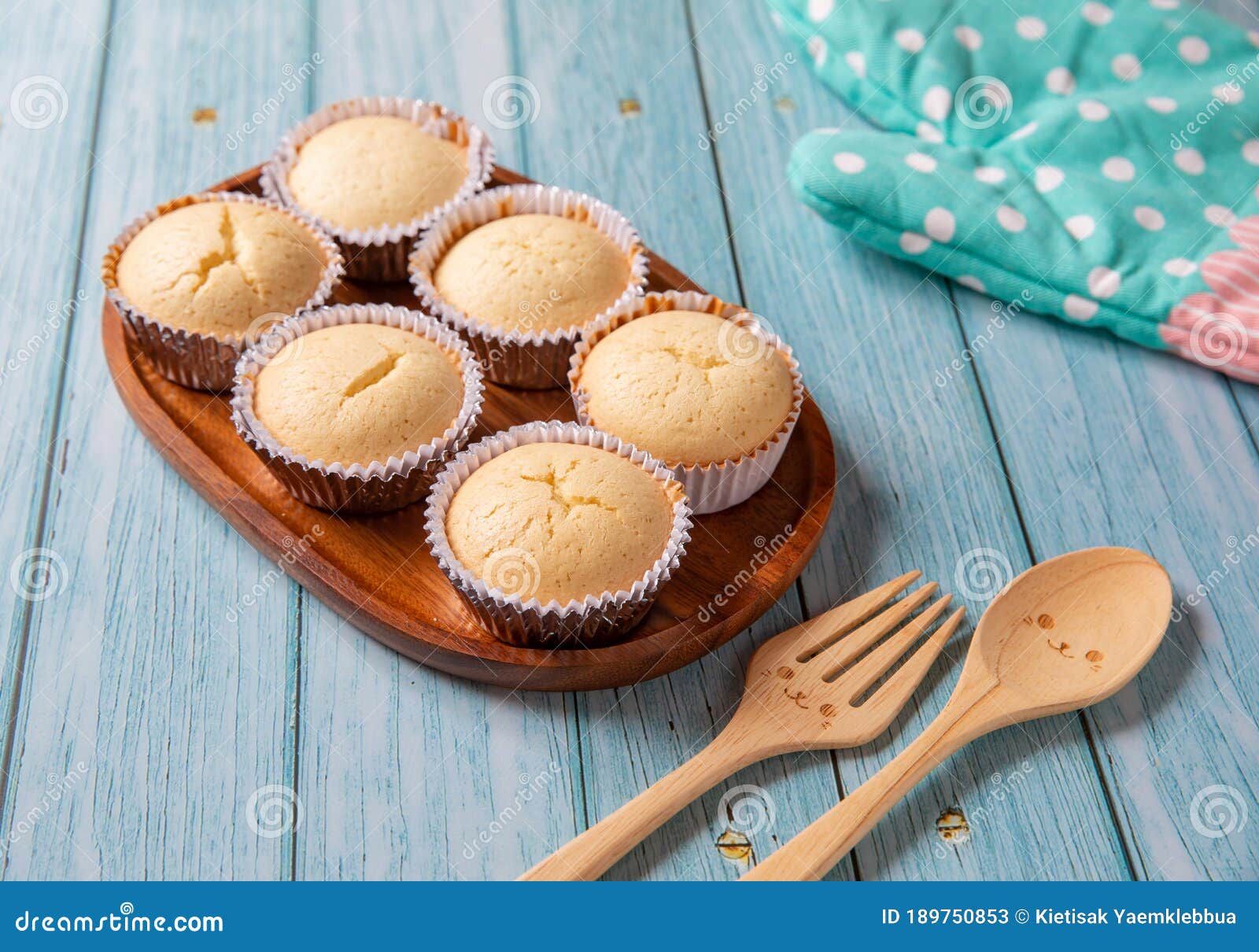 Thai Steamed Egg Cakes stock image. Image of food, recipe - 189750853