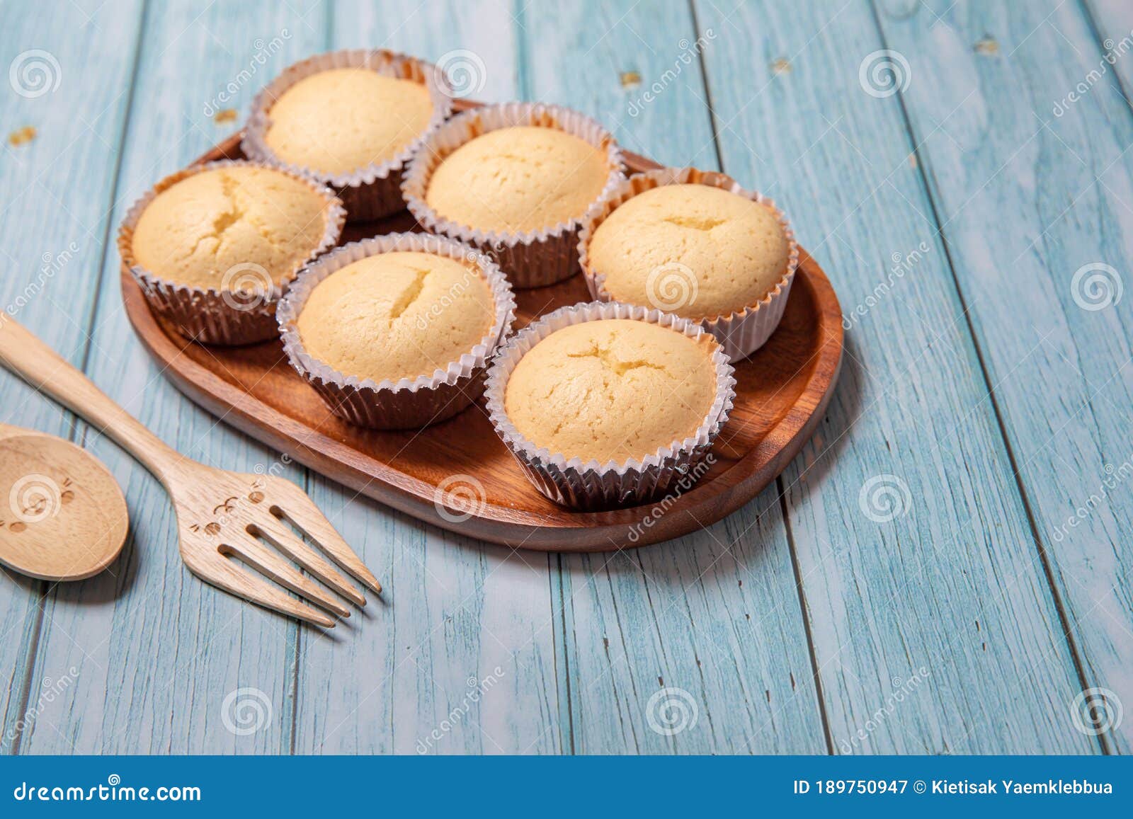 Thai Steamed Egg Cakes stock image. Image of dinner - 189750947
