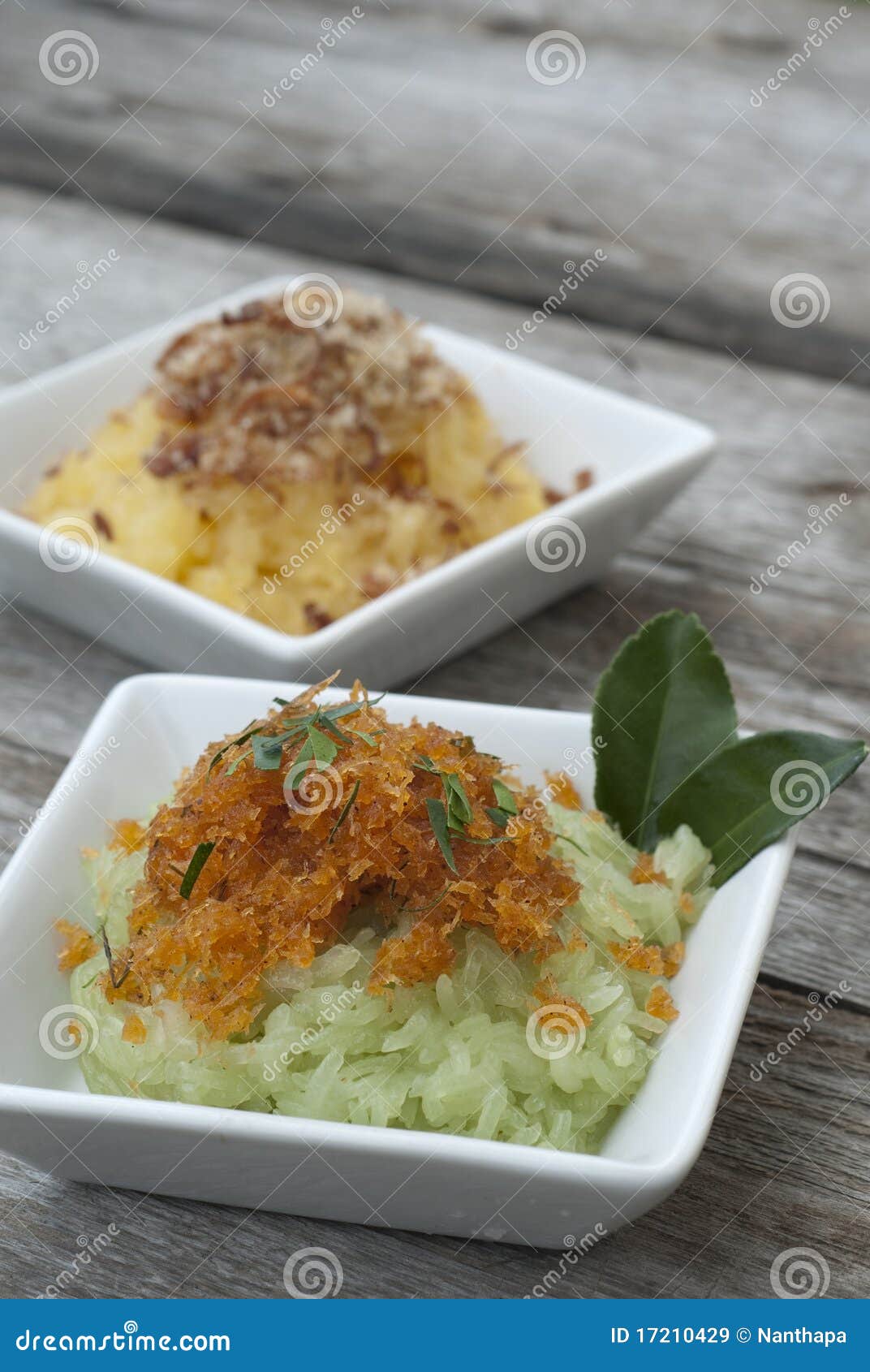 Thai Sticky Rice Desserts stock image. Image of orange - 17210429