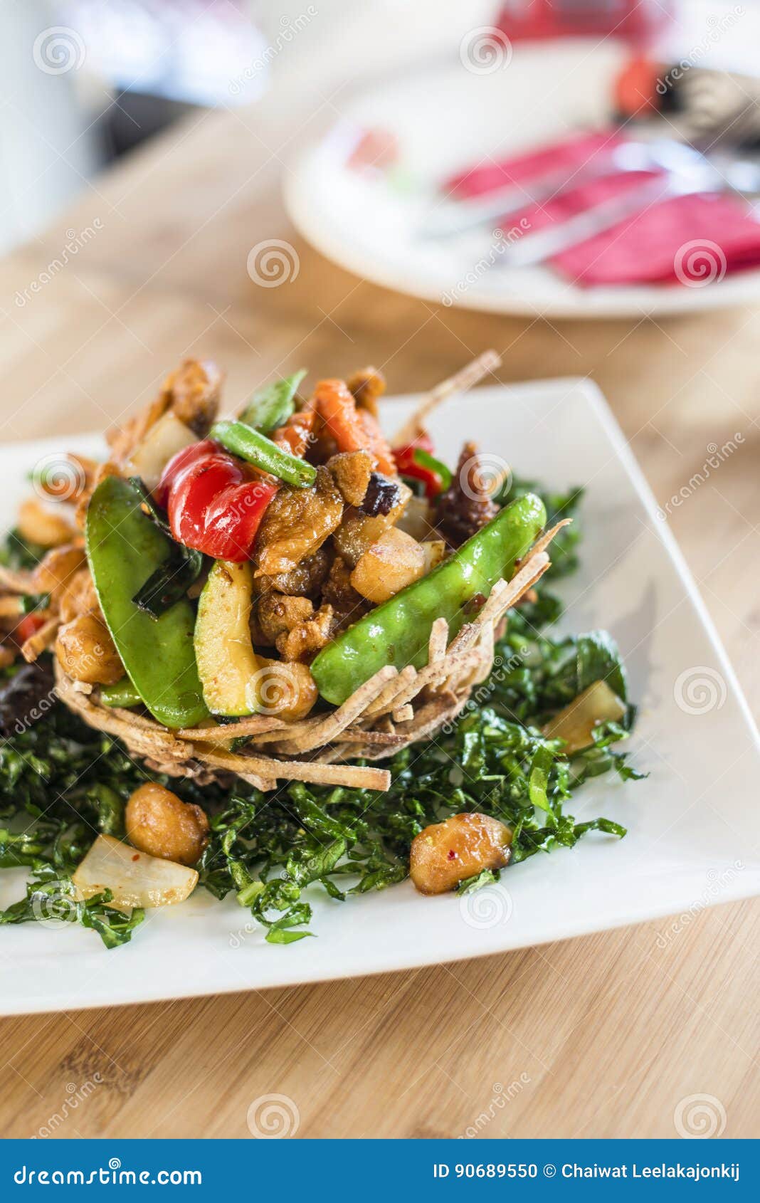 Thai Stir Fried with Taro Net Stock Photo - Image of food, asian: 90689550