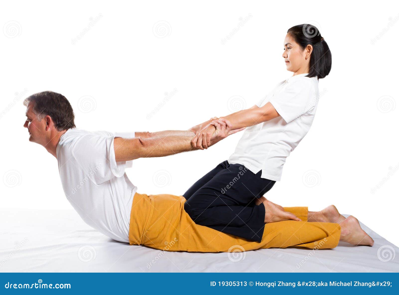 Thai stretch stock image. Image of recovery, brunette - 19305313