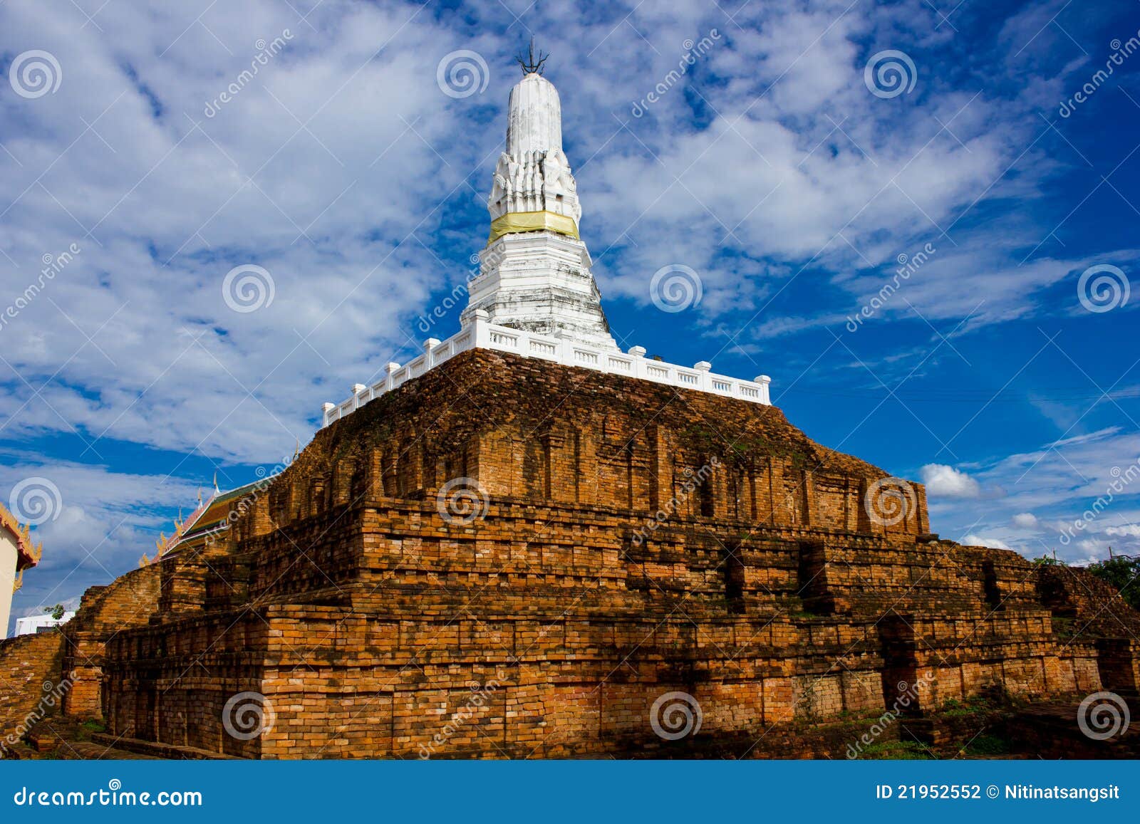 Thai Stupa stock photo. Image of dvaravati, style, thai - 21952552