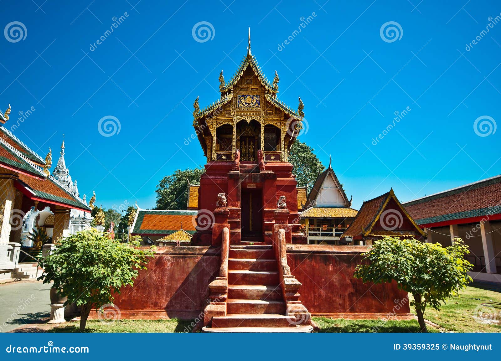 Thai stupa at north stock image. Image of culture, architecture - 39359325