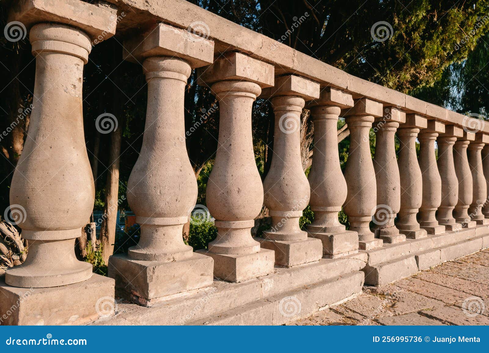 Thai Style Ancient Marble Banister Stock Photo - Image of beautiful ...