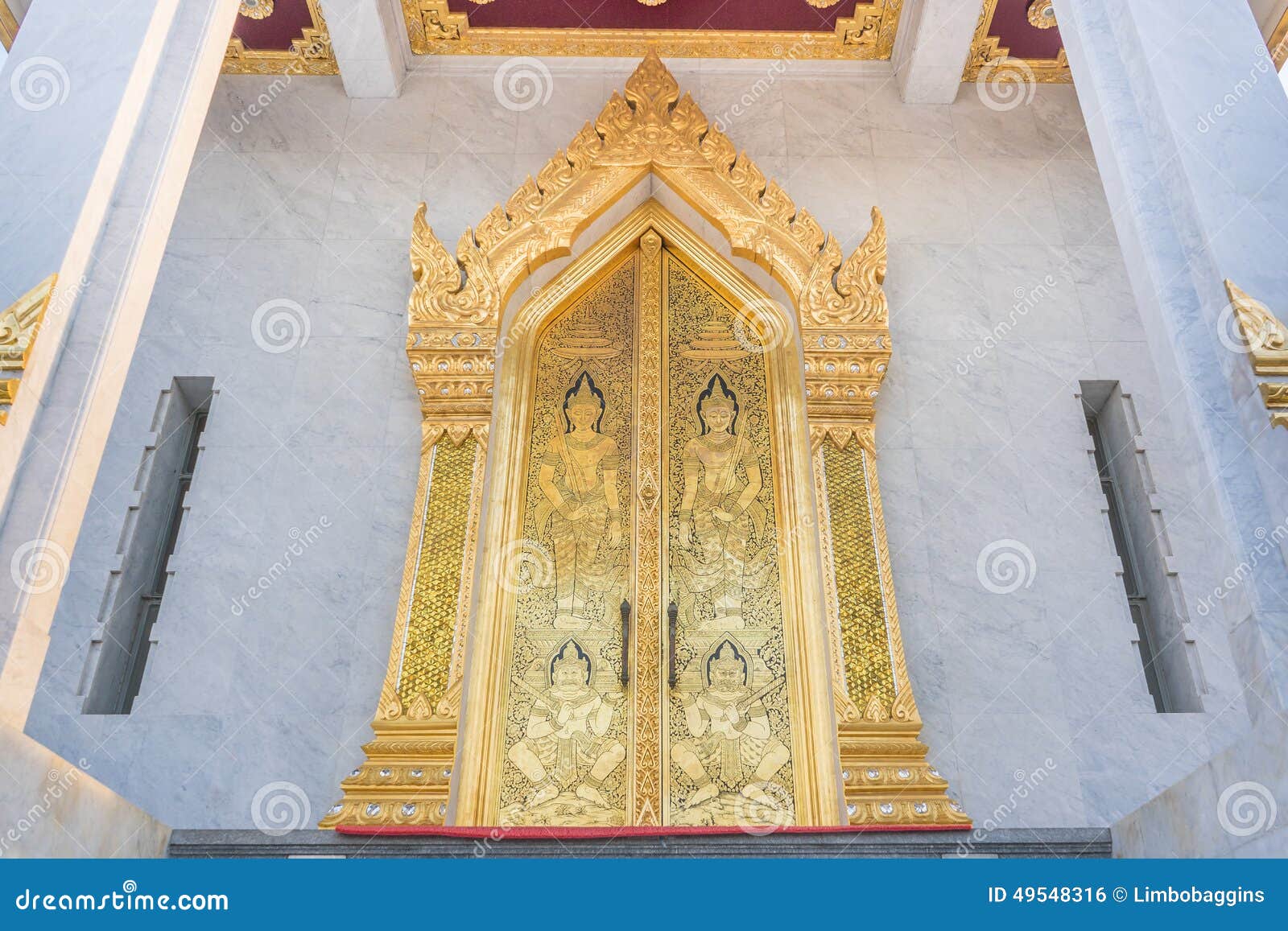 Thai style art temple gate stock photo. Image of design - 49548316