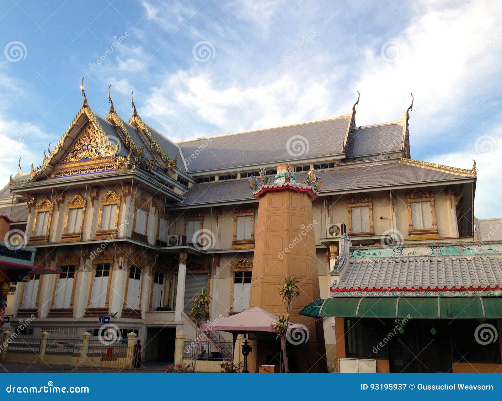 Thai style building stock image. Image of color, window - 93195937