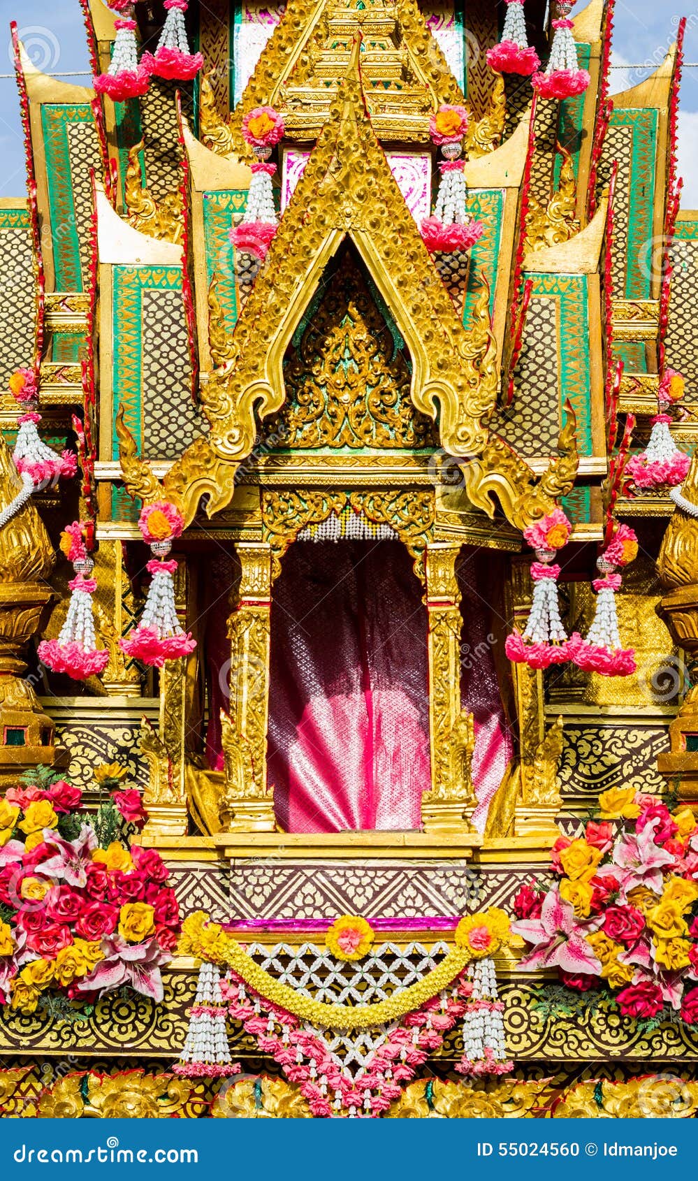 Thai style decoration stock photo. Image of building - 55024560