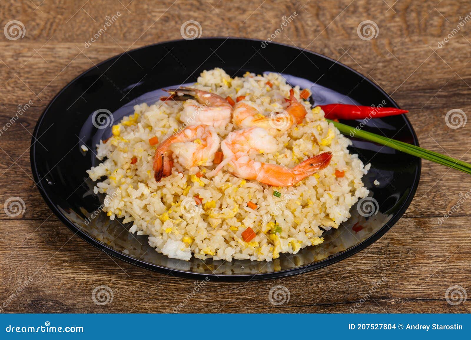 Thai Style Fried Rice with Prawn Stock Photo - Image of gourmet, lunch ...