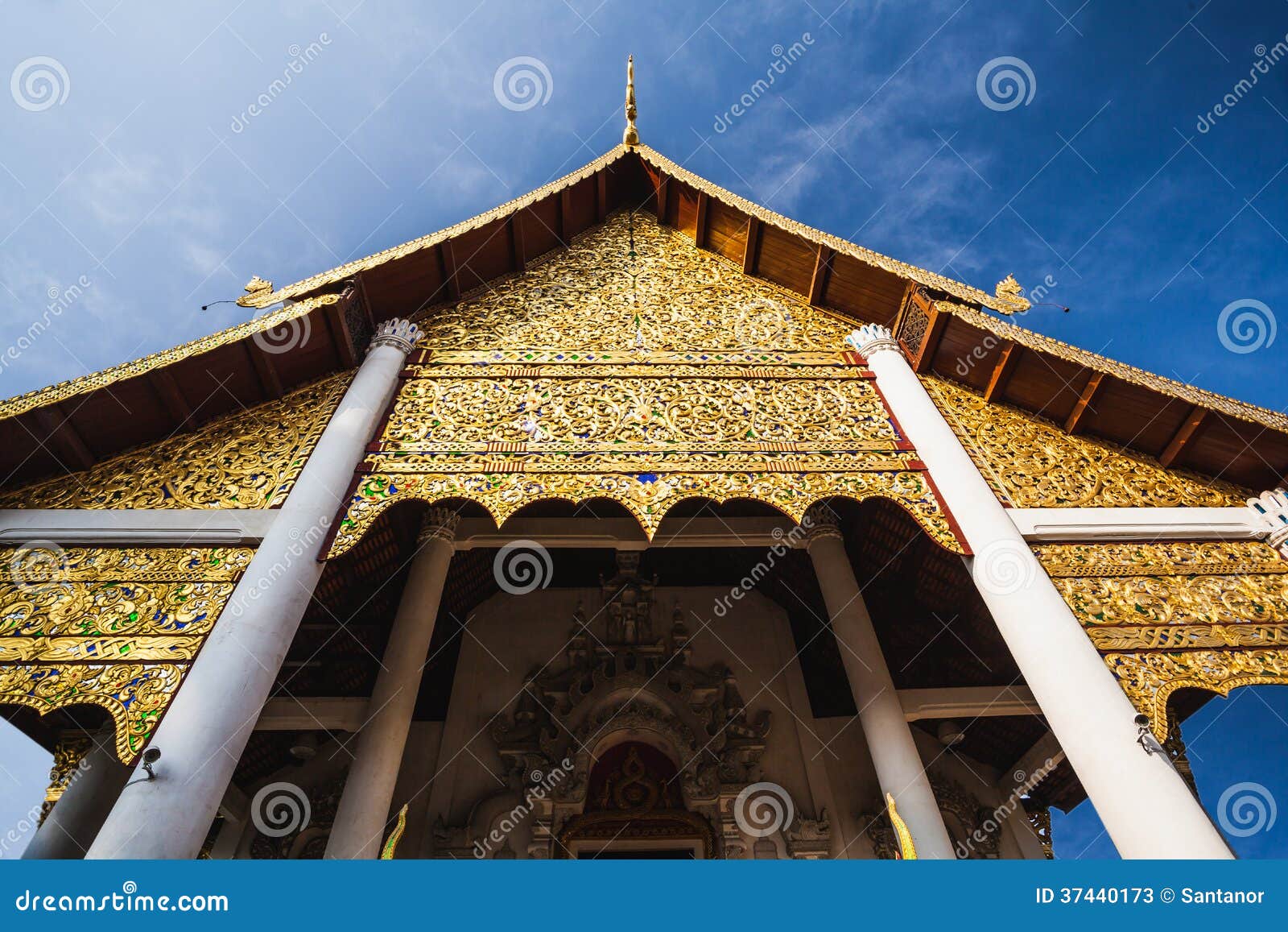 Thai style gable stock image. Image of gable, decoration - 37440173