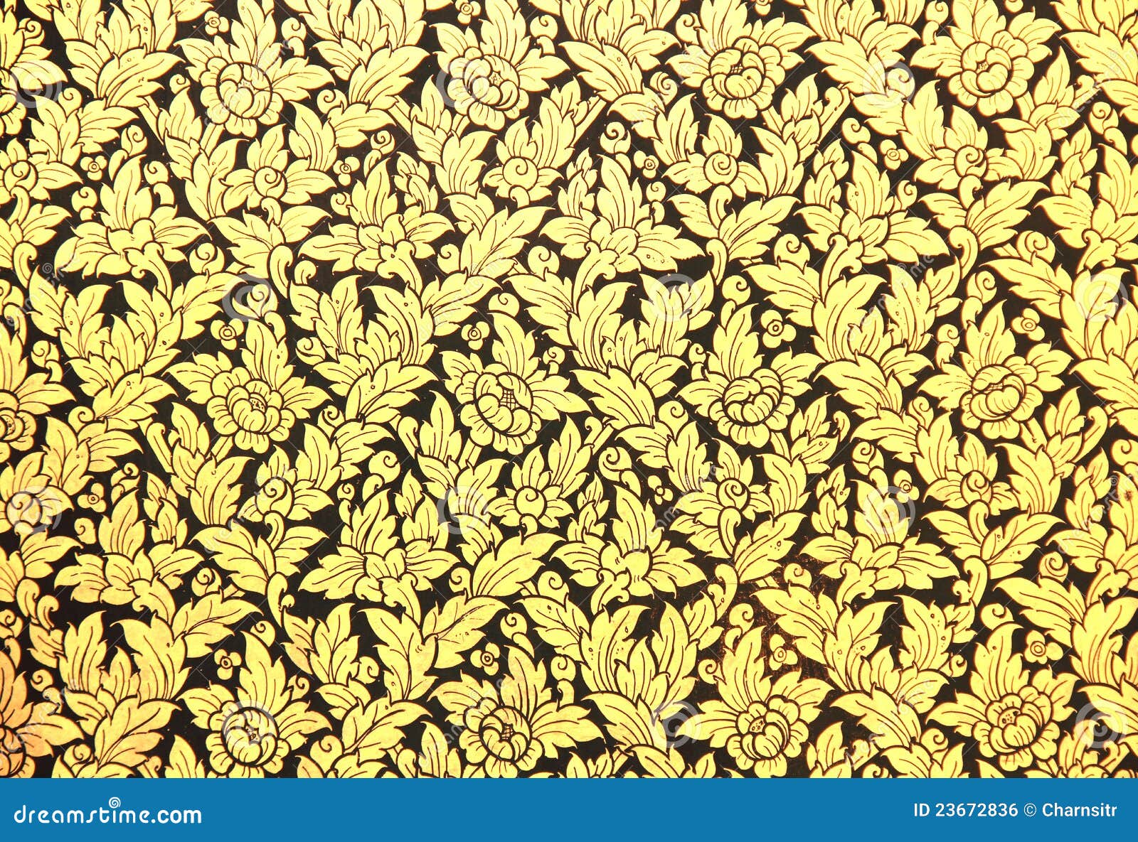 Thai Style Gold Texture Royalty-Free Stock Image | CartoonDealer.com ...