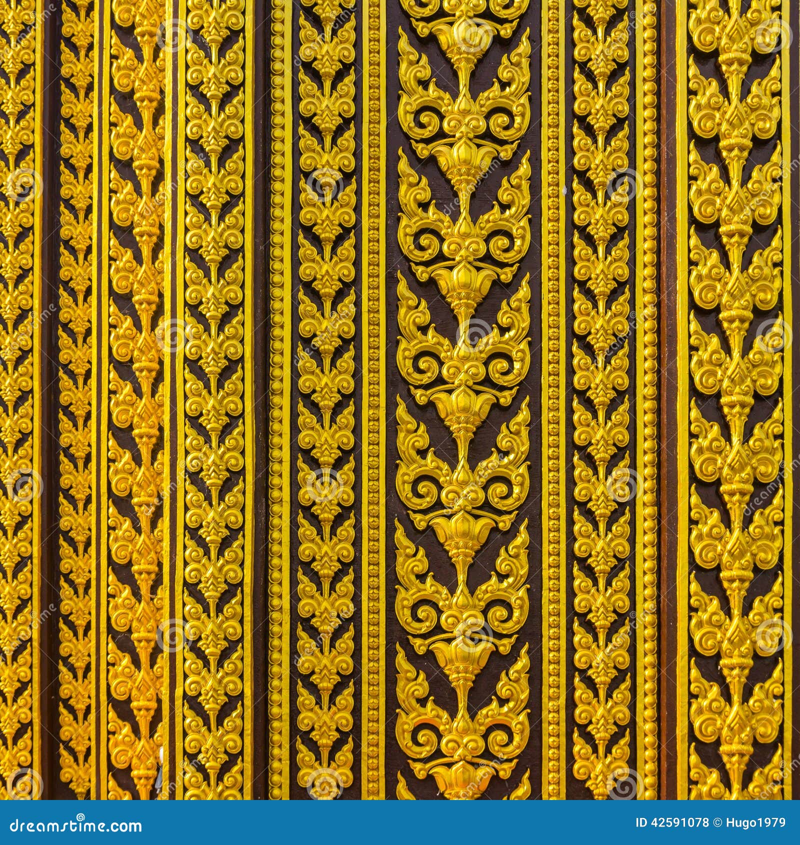 Thai style golden texture stock photo. Image of style - 42591078