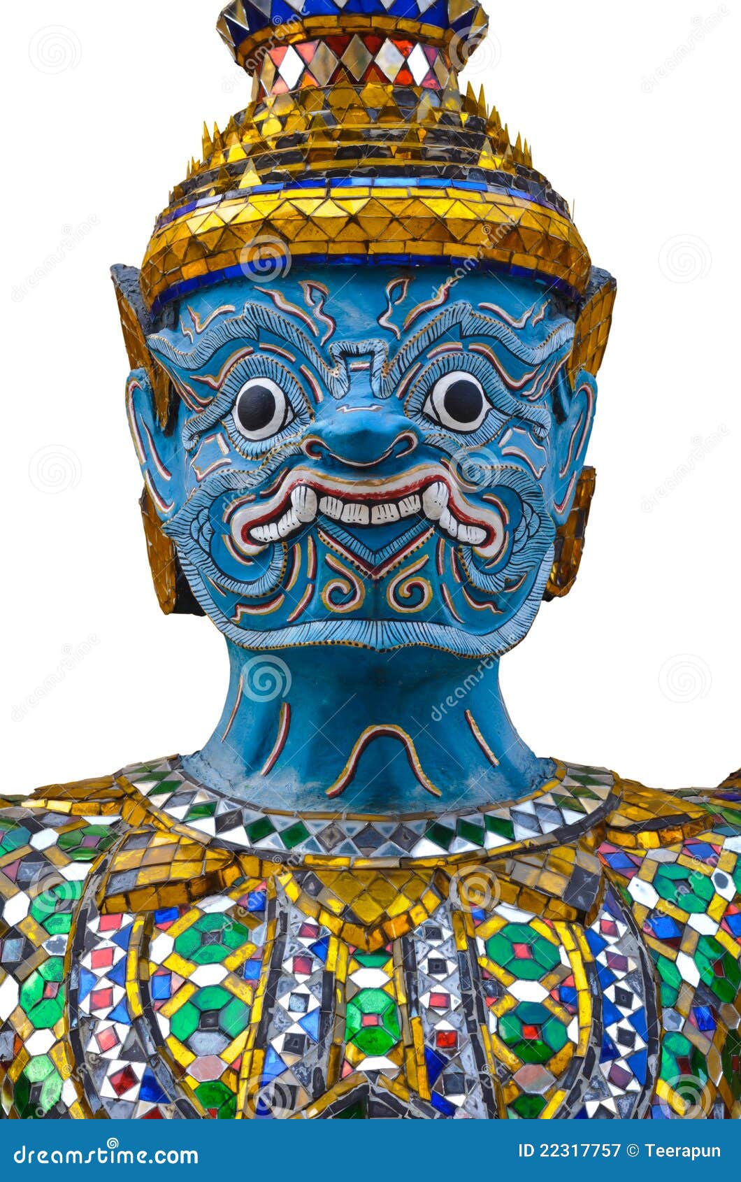 Thai style guardian giant stock image. Image of religious - 22317757