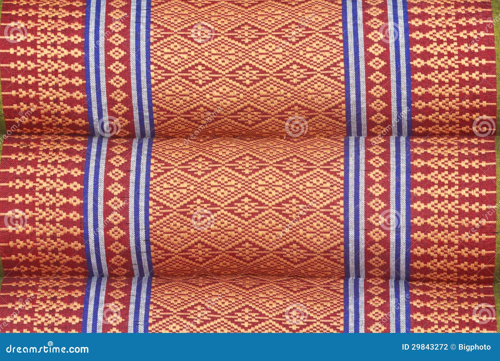 Thai Style Hand Made Cotton Graphic on Pillow Texture Stock Photo ...