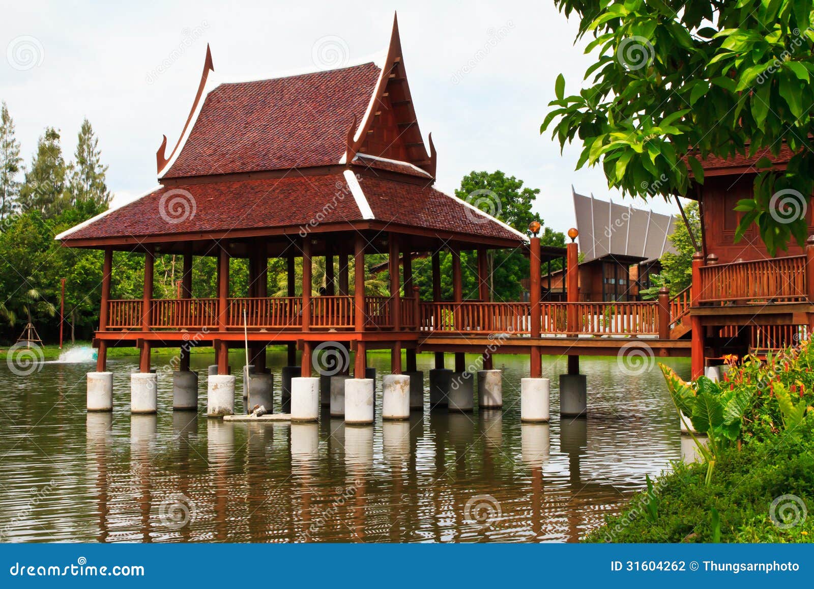 Thai style house stock photo. Image of coconut, asia - 31604262