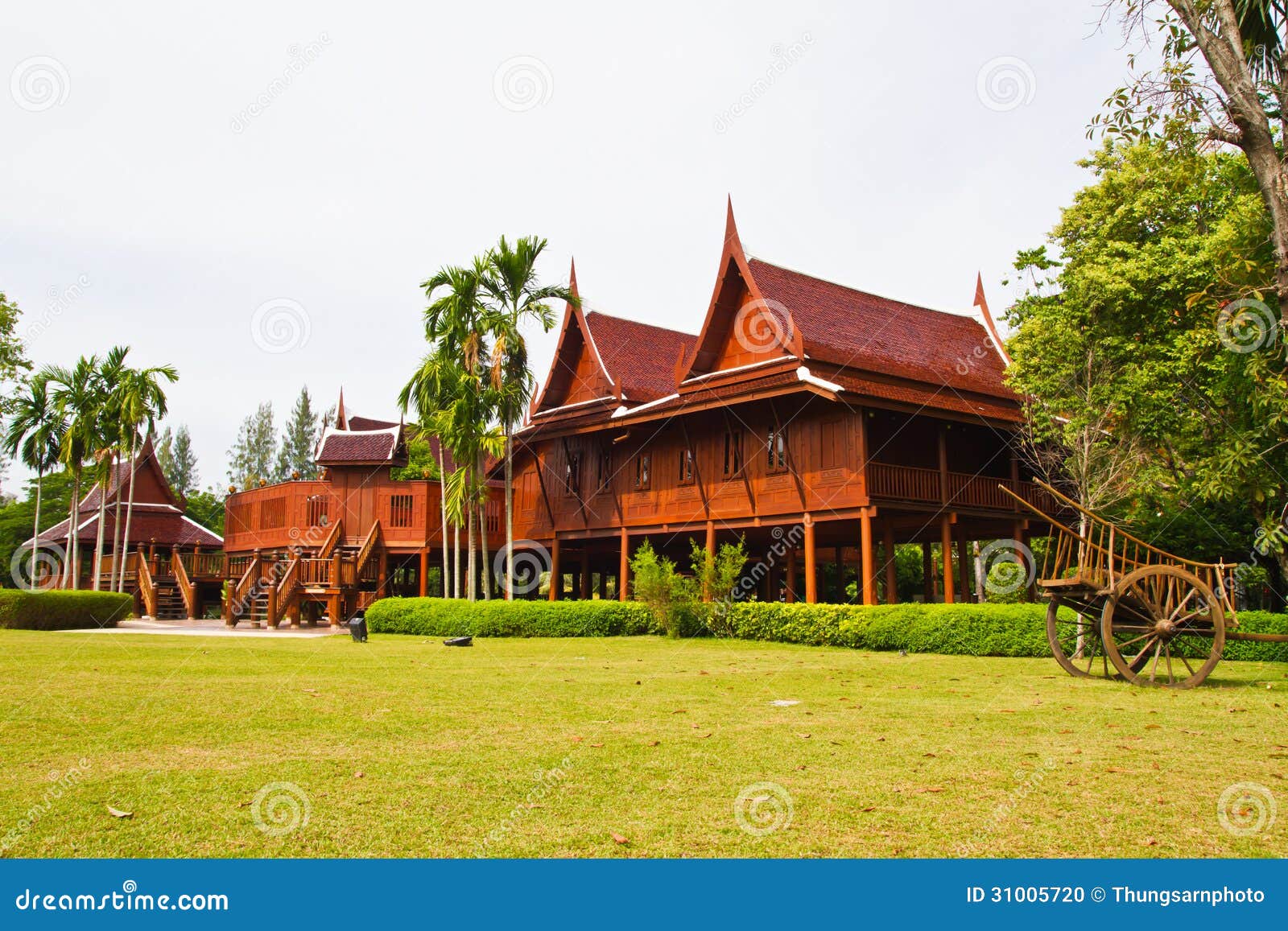 Thai style house stock photo. Image of roof, comfort - 31005720