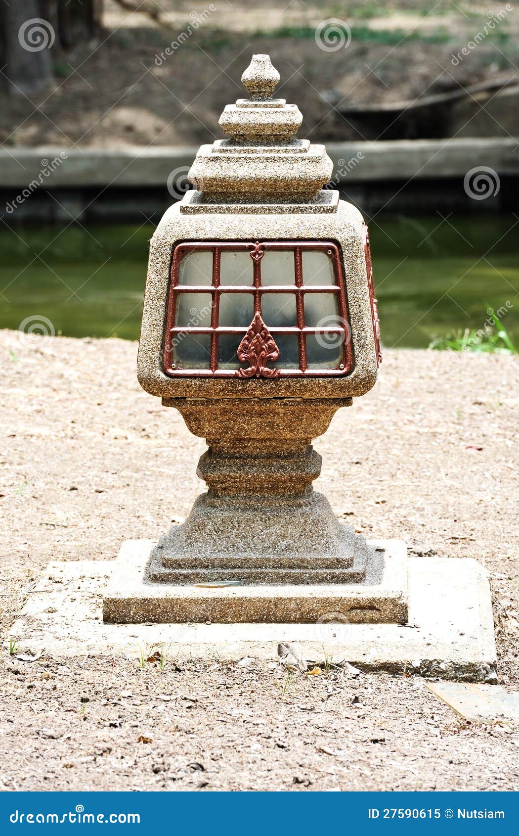Thai style lamp stock image. Image of bulb, element, harmony - 27590615