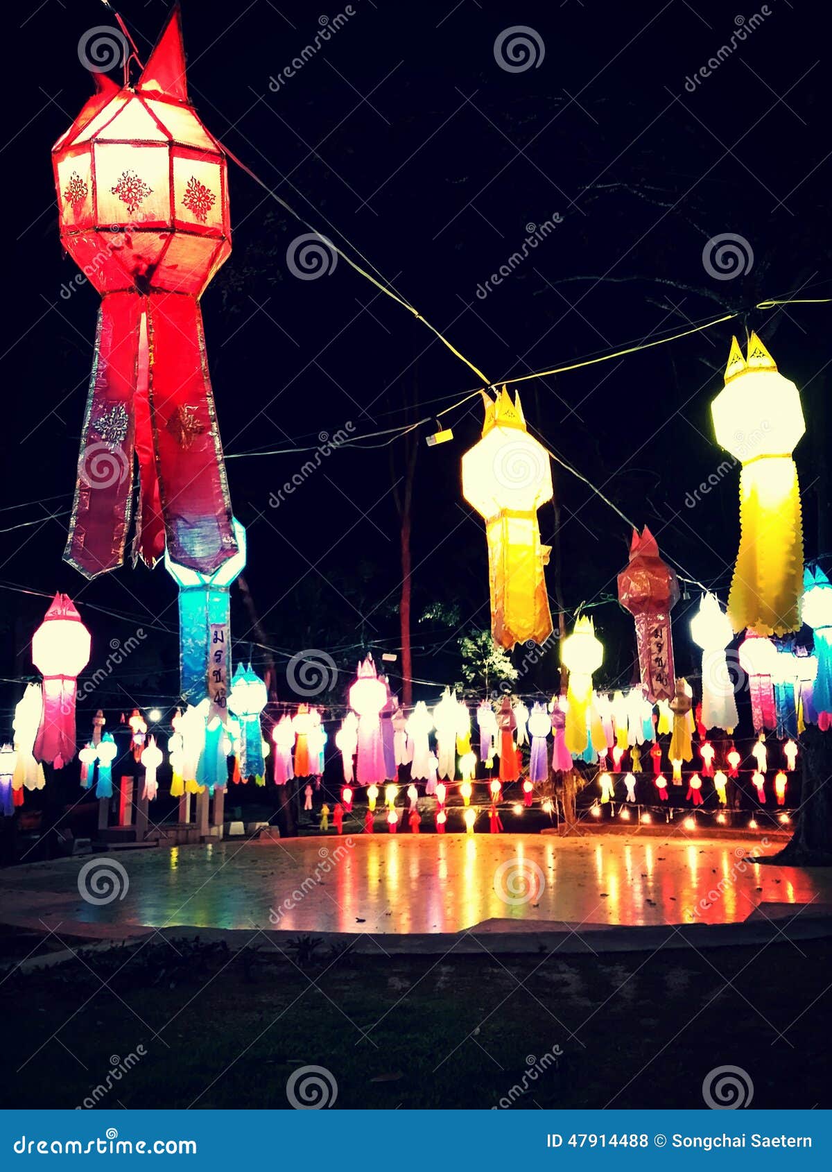 Thai style lamp stock photo. Image of lighting, stage - 47914488