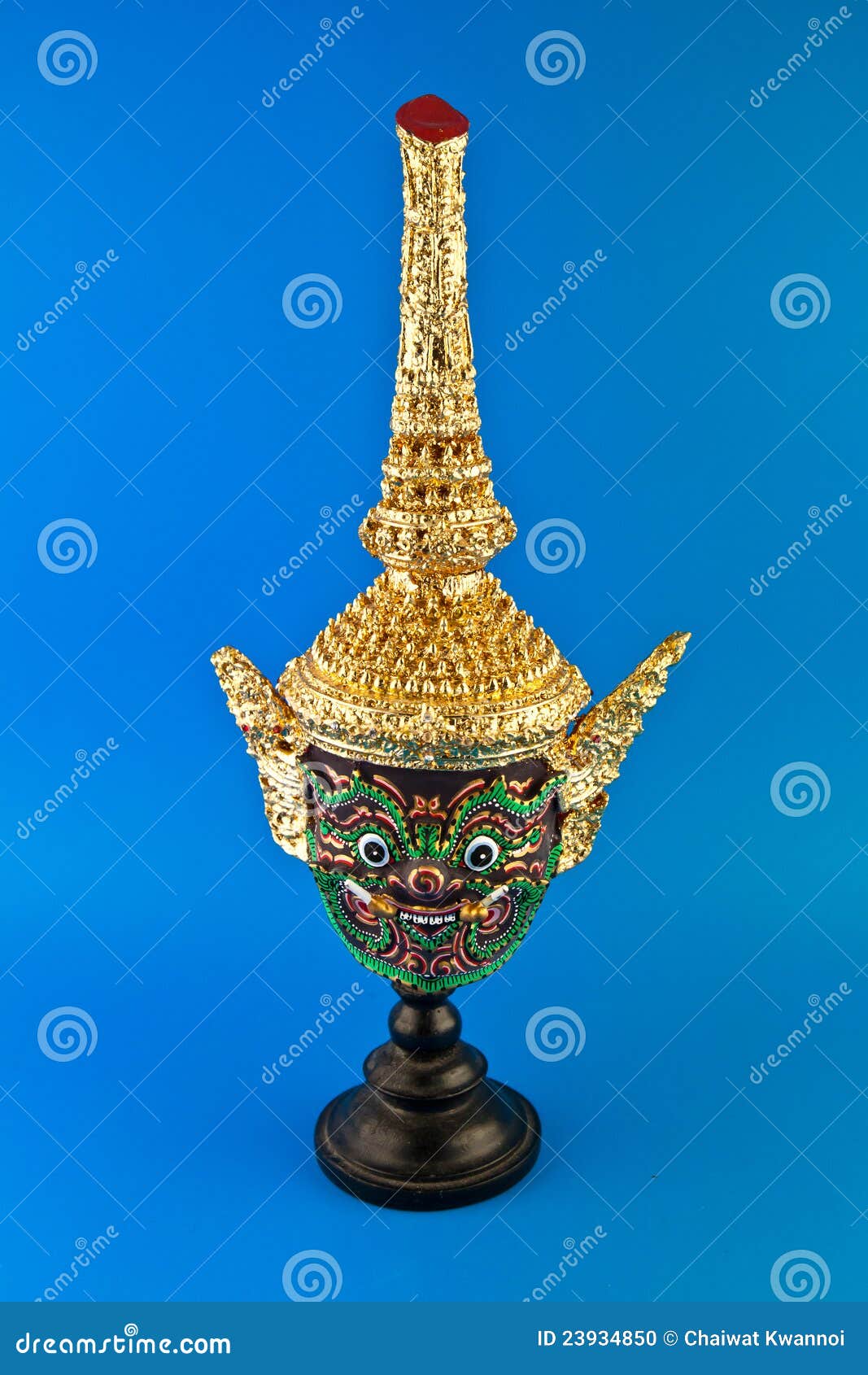 Thai style mask stock photo. Image of looking, costume - 23934850