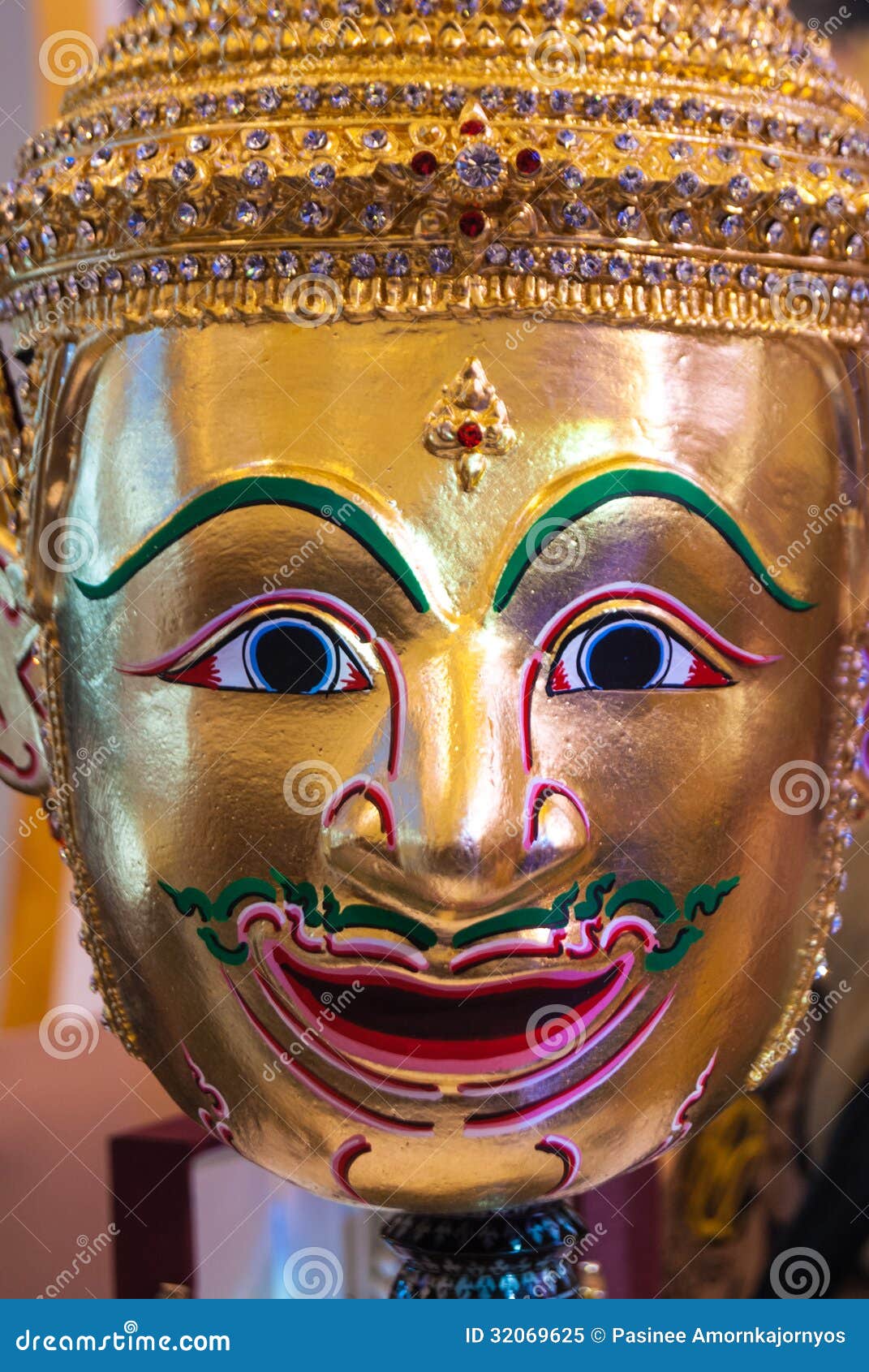 Thai style mask stock image. Image of asian, asia, ramayana - 32069625