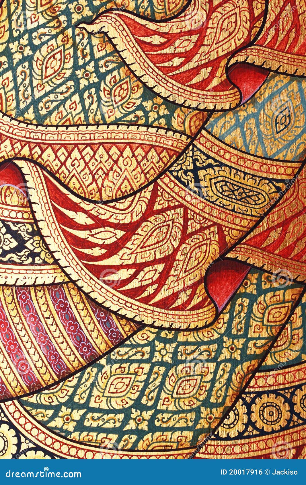 Thai style painting stock photo. Image of religion, temple - 20017916