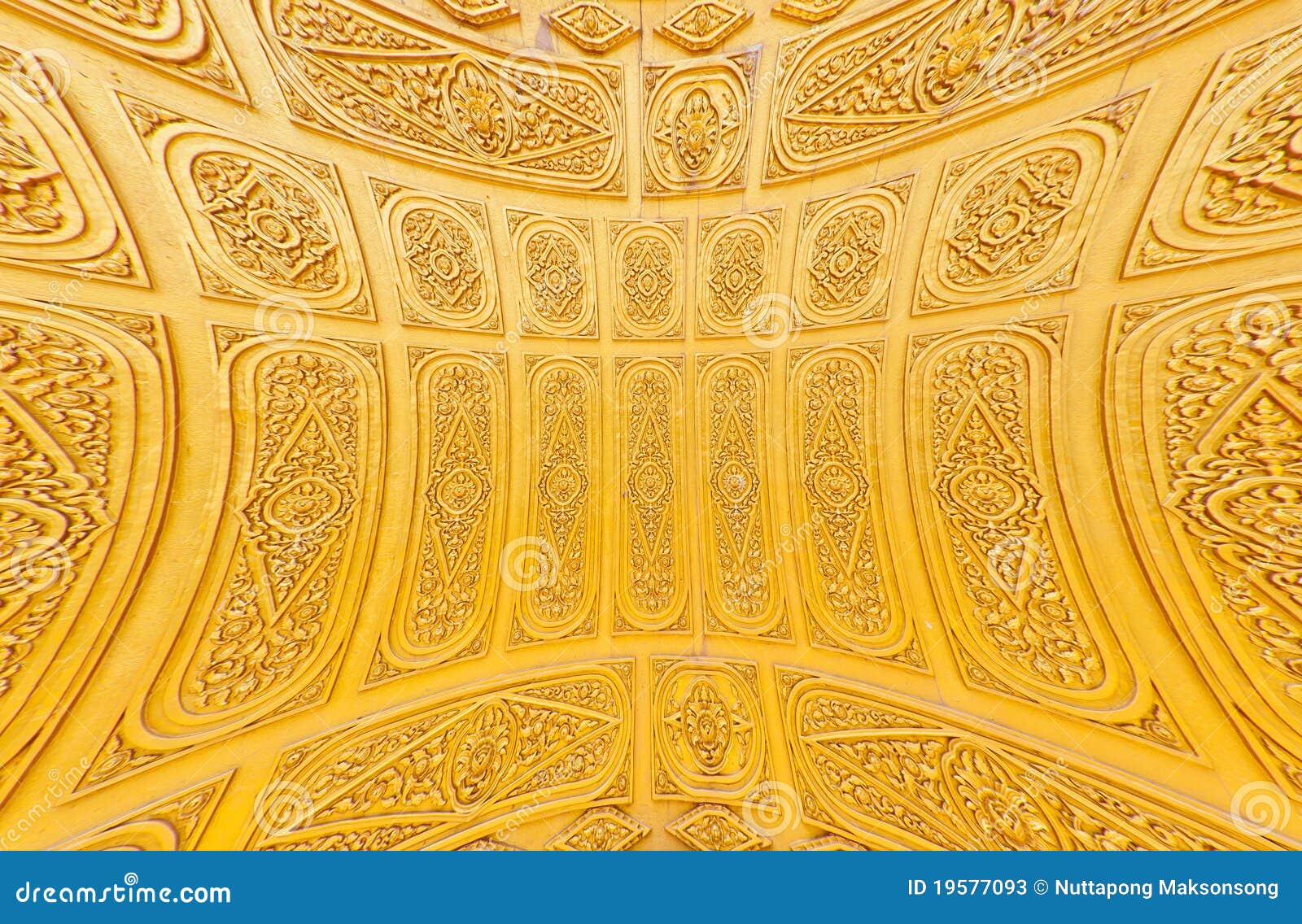 Thai Style Pattern Design Handcraft on Wood Stock Image - Image of asia ...