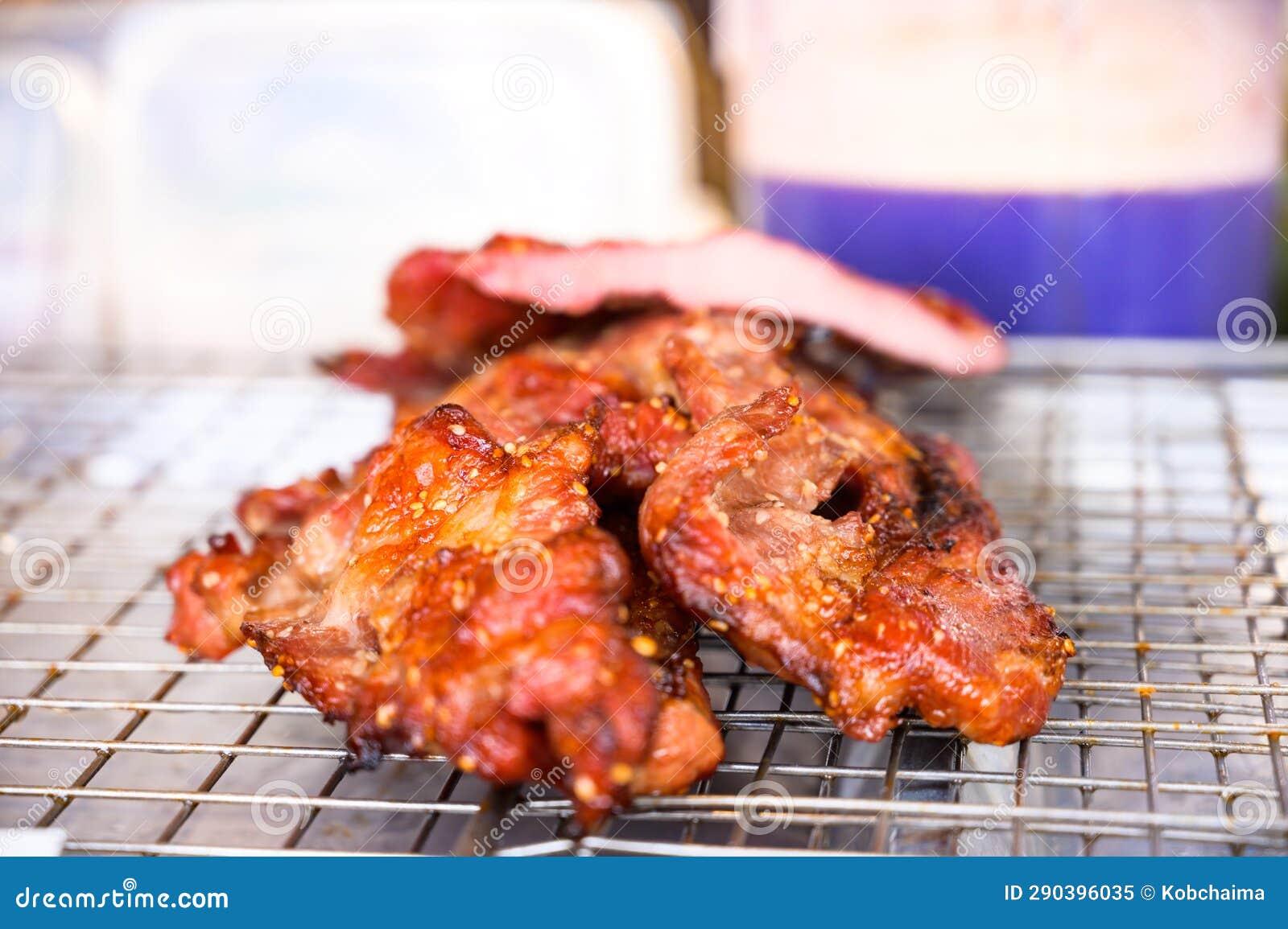 Thai Style Roast Pork stock image. Image of pork, rustic - 290396035