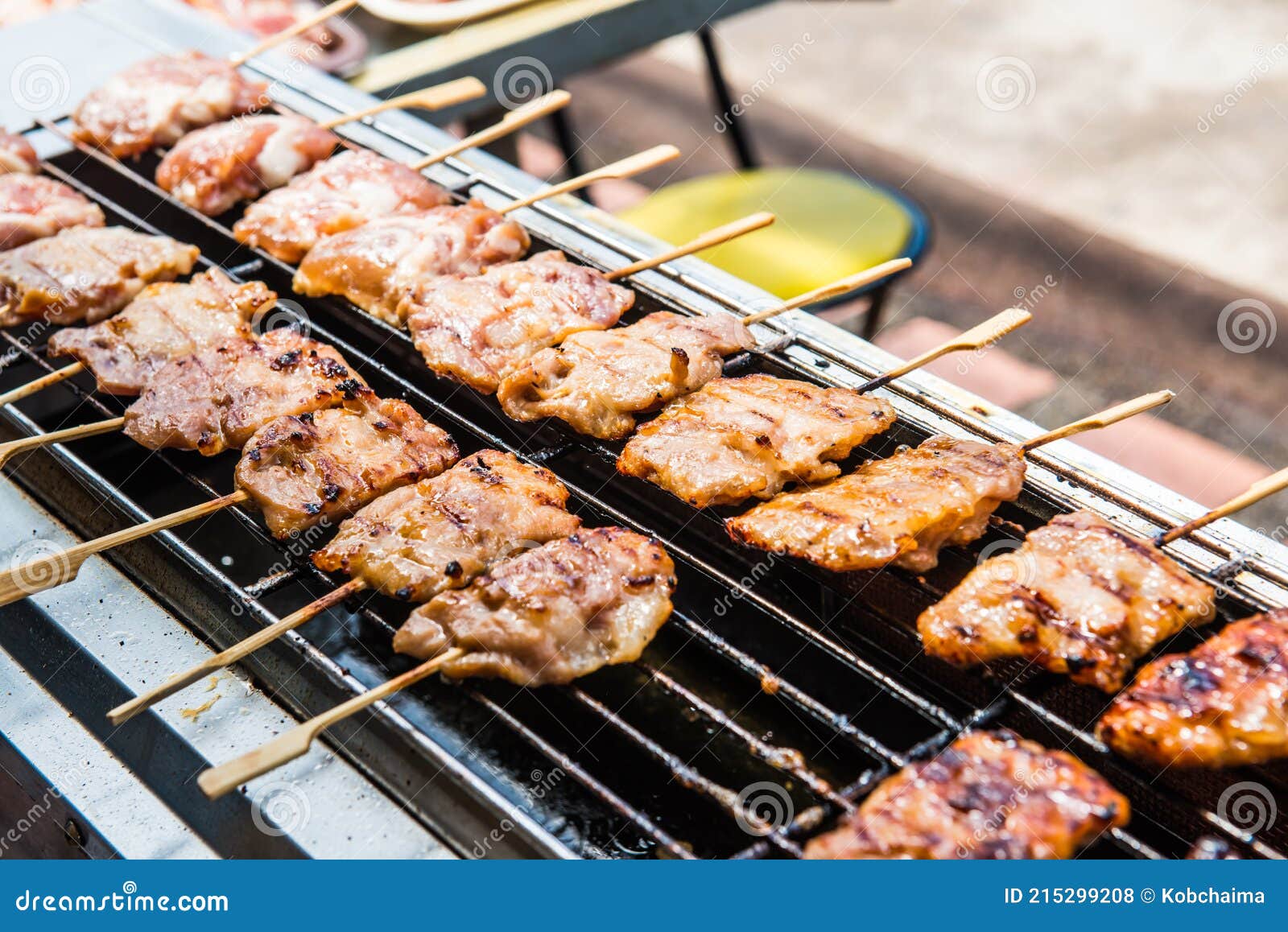 Thai style roast pork stock photo. Image of rustic, cooked - 215299208
