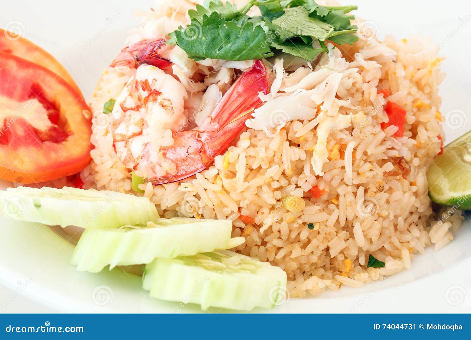 Thai Style Seafood Fried Rice Stock Image - Image of chopsticks, dish ...