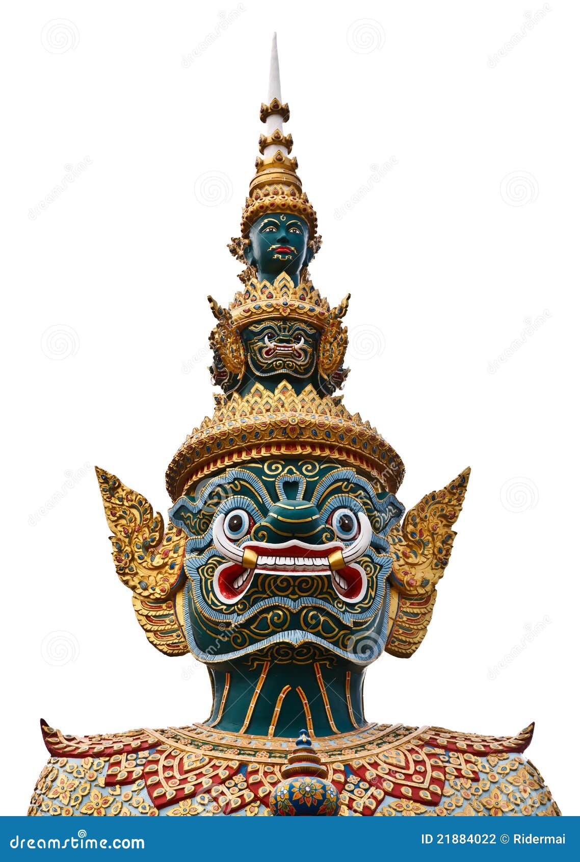 Thai Style Statue of Tosakan Stock Photo - Image of traditional, east ...