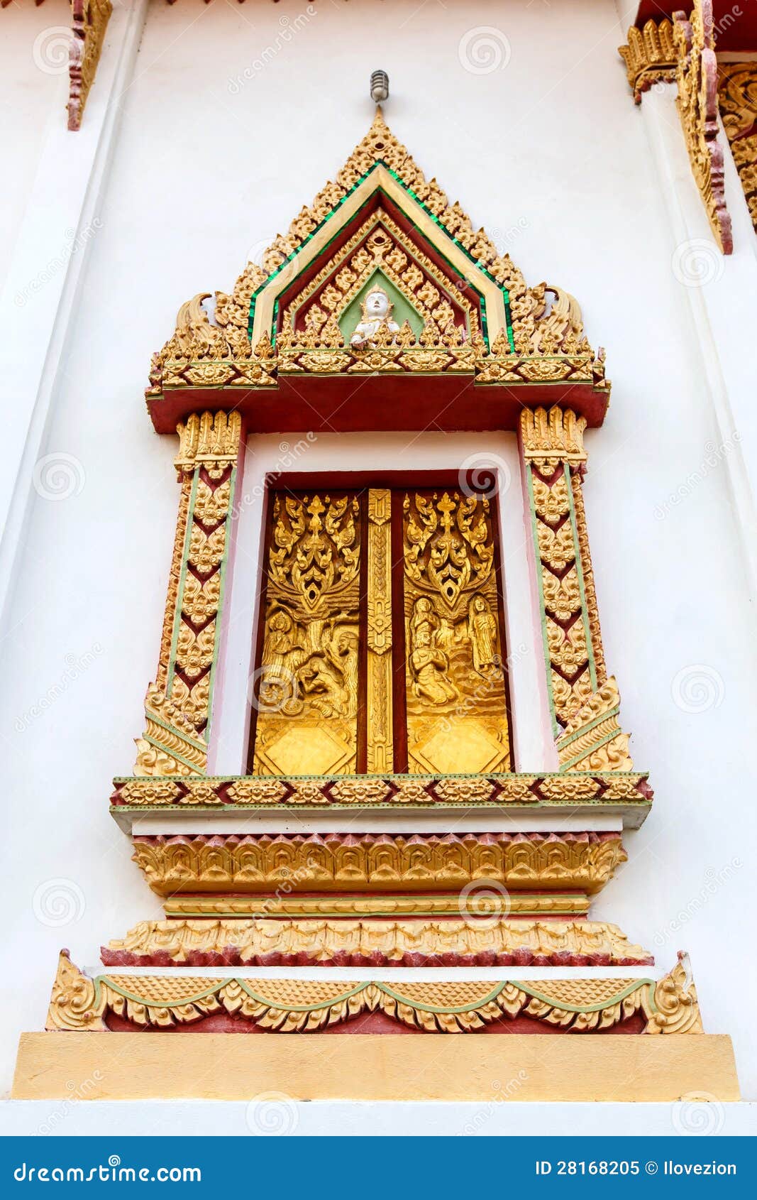 Thai style temple windows stock image. Image of buddhism - 28168205