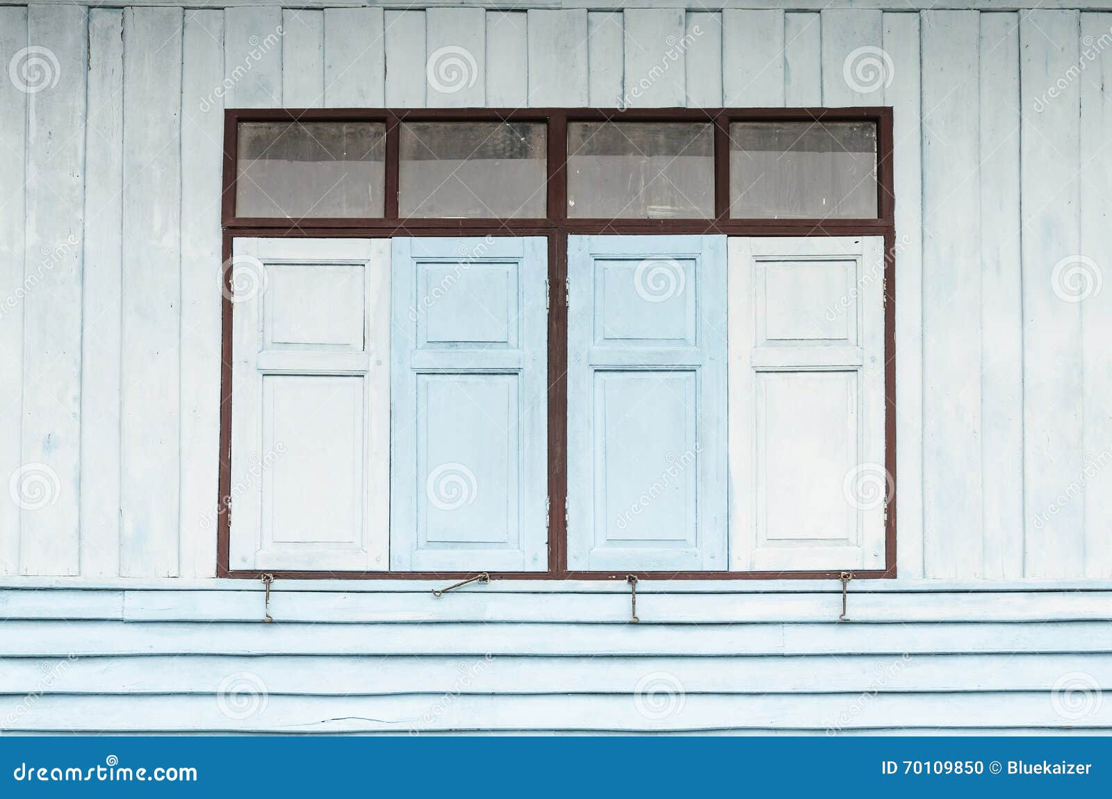 Thai Style Windows and Old Wood Shutters Stock Photo - Image of house ...