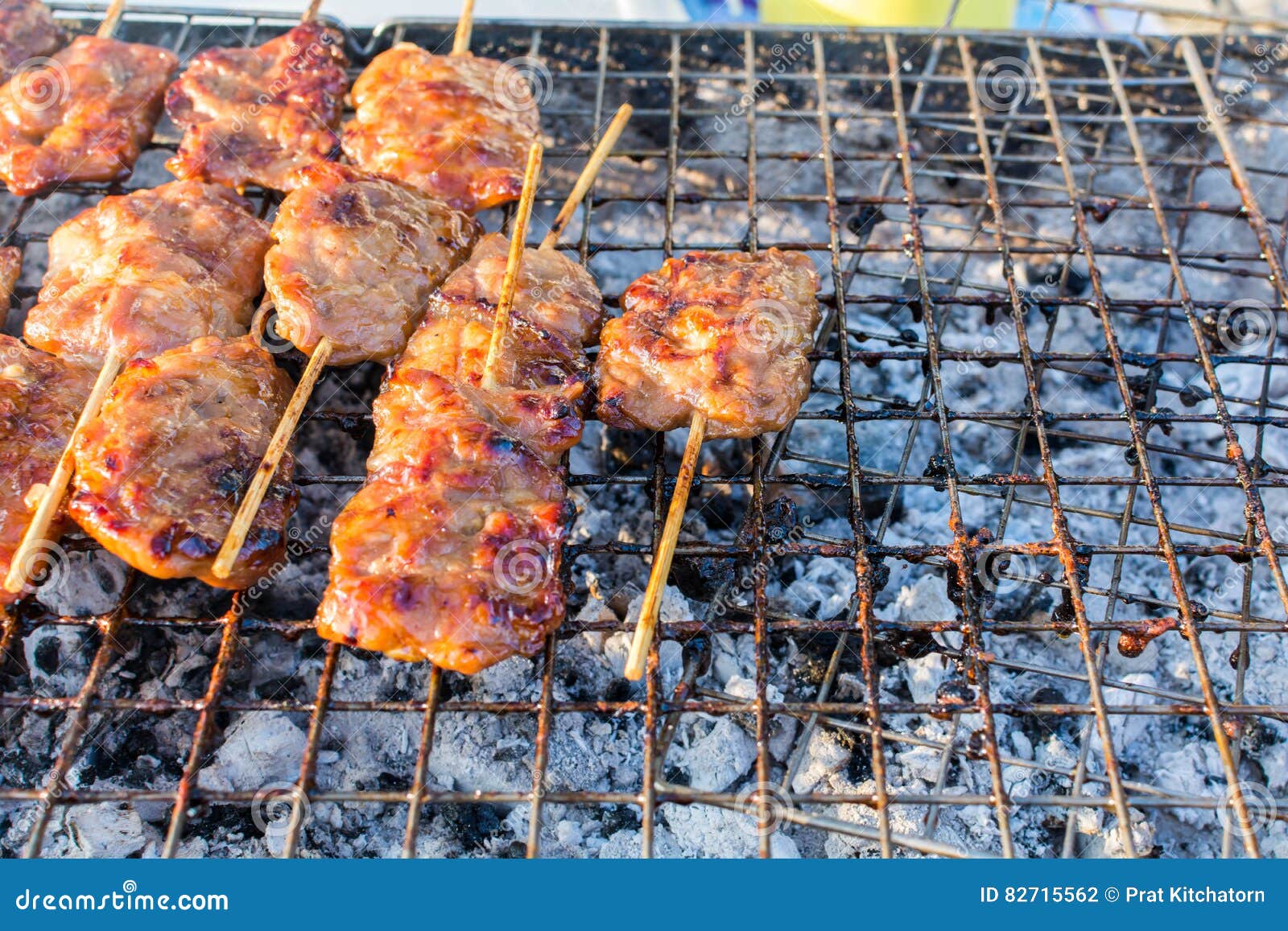 Thai styled pork babeque stock photo. Image of fried - 82715562