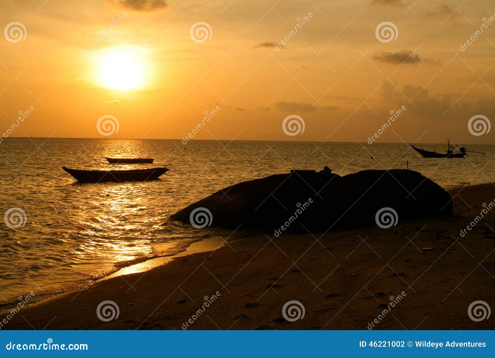 Thai Sunset stock photo. Image of sunsetbeach, thaisunset - 46221002