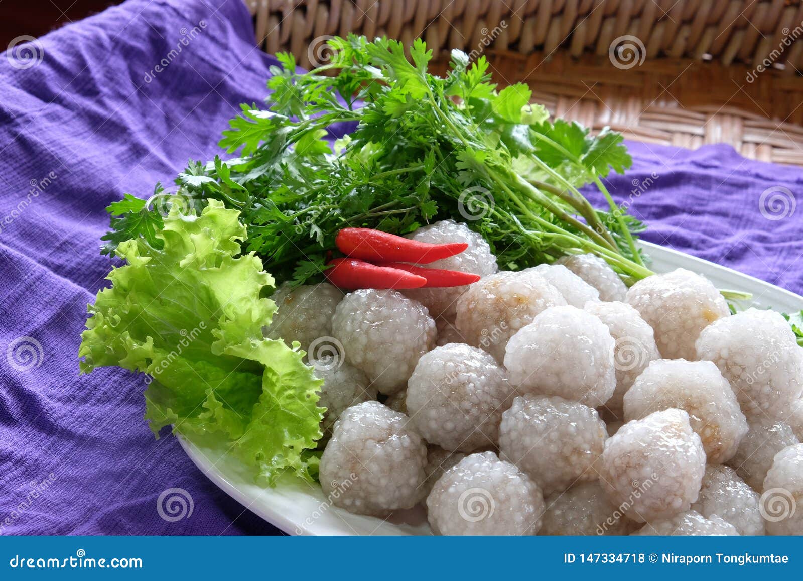 Thai Sweet Pork Tapioca Stock Photography | CartoonDealer.com #147334718